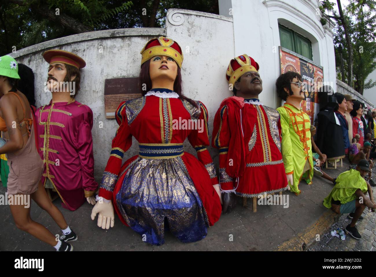 Olinda, Brazil. 12th Feb, 2024. PE - OLINDA - 02/12/2024 - GIANT DOLLS ...