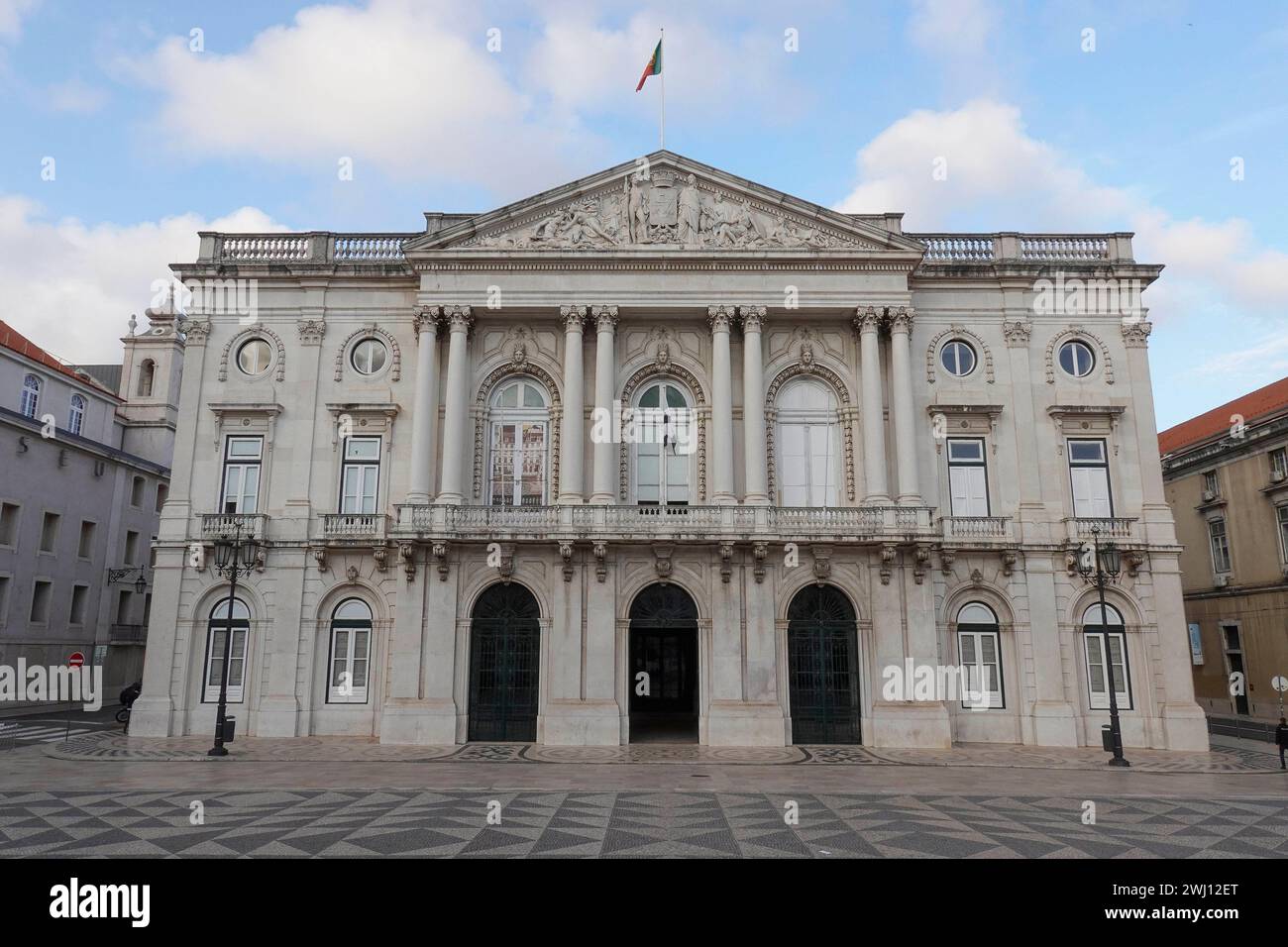Portugal, Lisbon, Pacos do Concelho de Lisboa, or Lisbon City Hall in ...