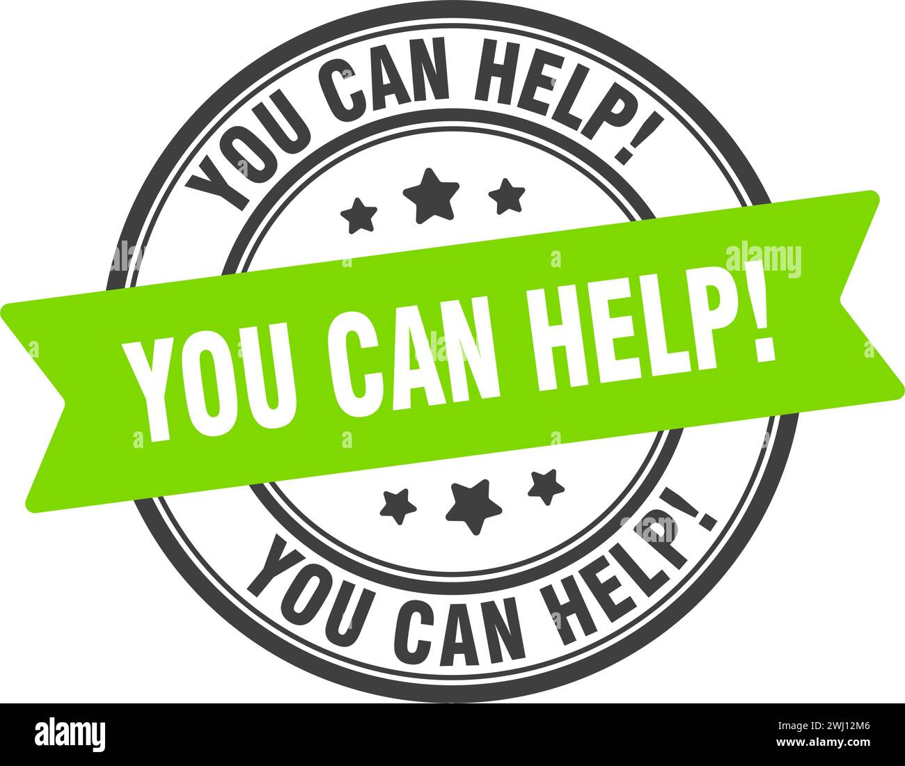 you can help stamp. you can help round sign. label on transparent ...