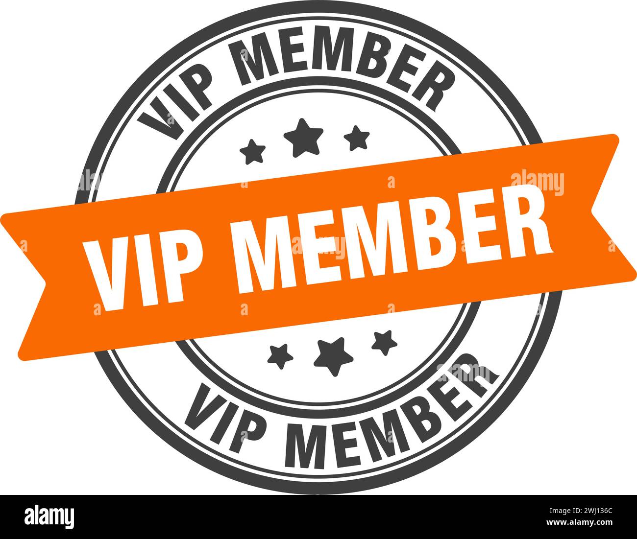 vip member stamp. vip member round sign. label on transparent ...
