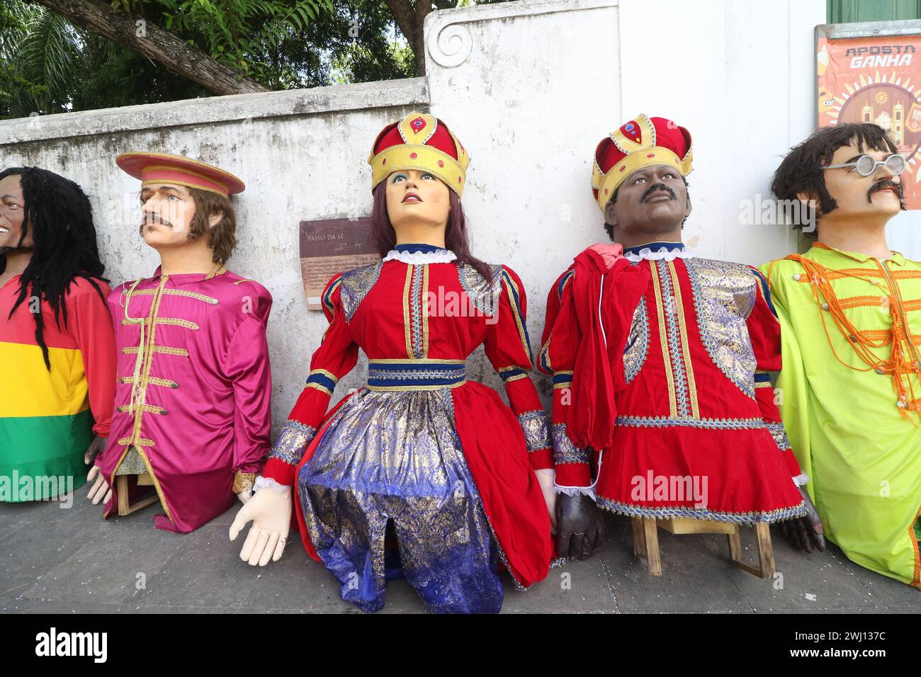 Olinda, Brazil. 12th Feb, 2024. PE - OLINDA - 02/12/2024 - GIANT DOLLS ...