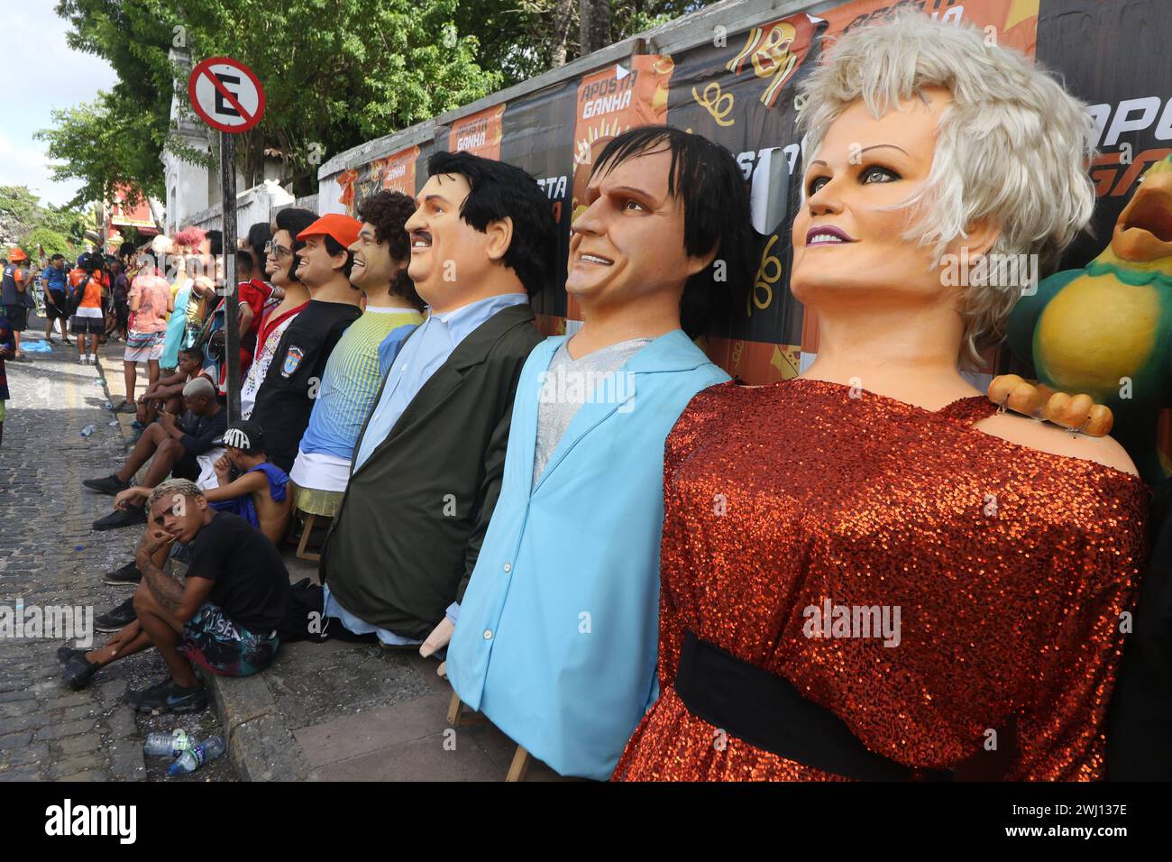 Olinda, Brazil. 12th Feb, 2024. PE - OLINDA - 02/12/2024 - GIANT DOLLS ...