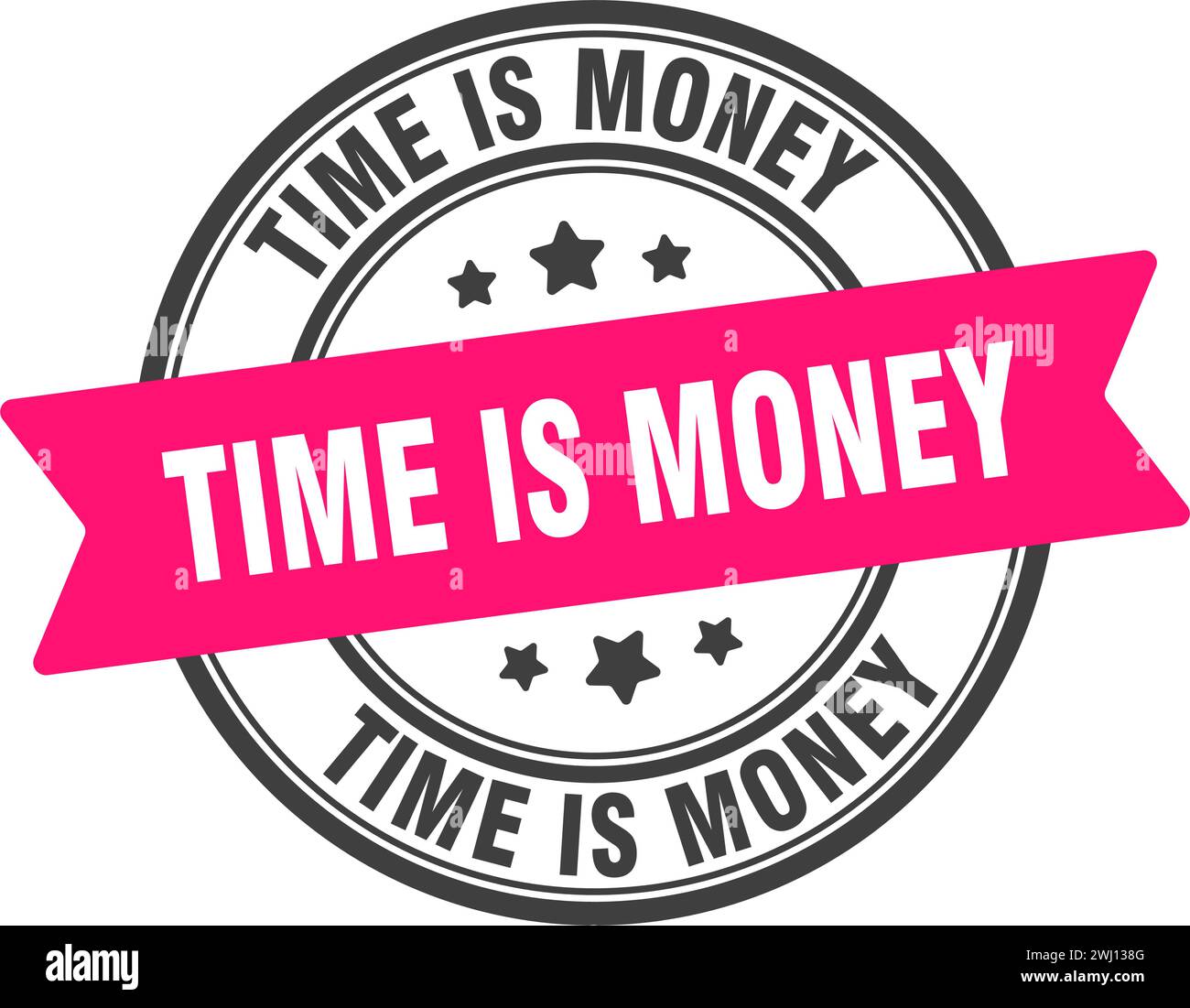 time is money stamp. time is money round sign. label on transparent ...