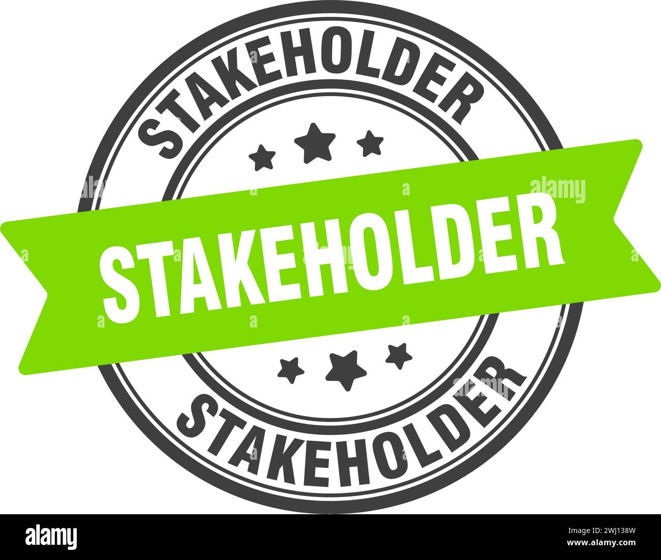 stakeholder stamp. stakeholder round sign. label on transparent ...