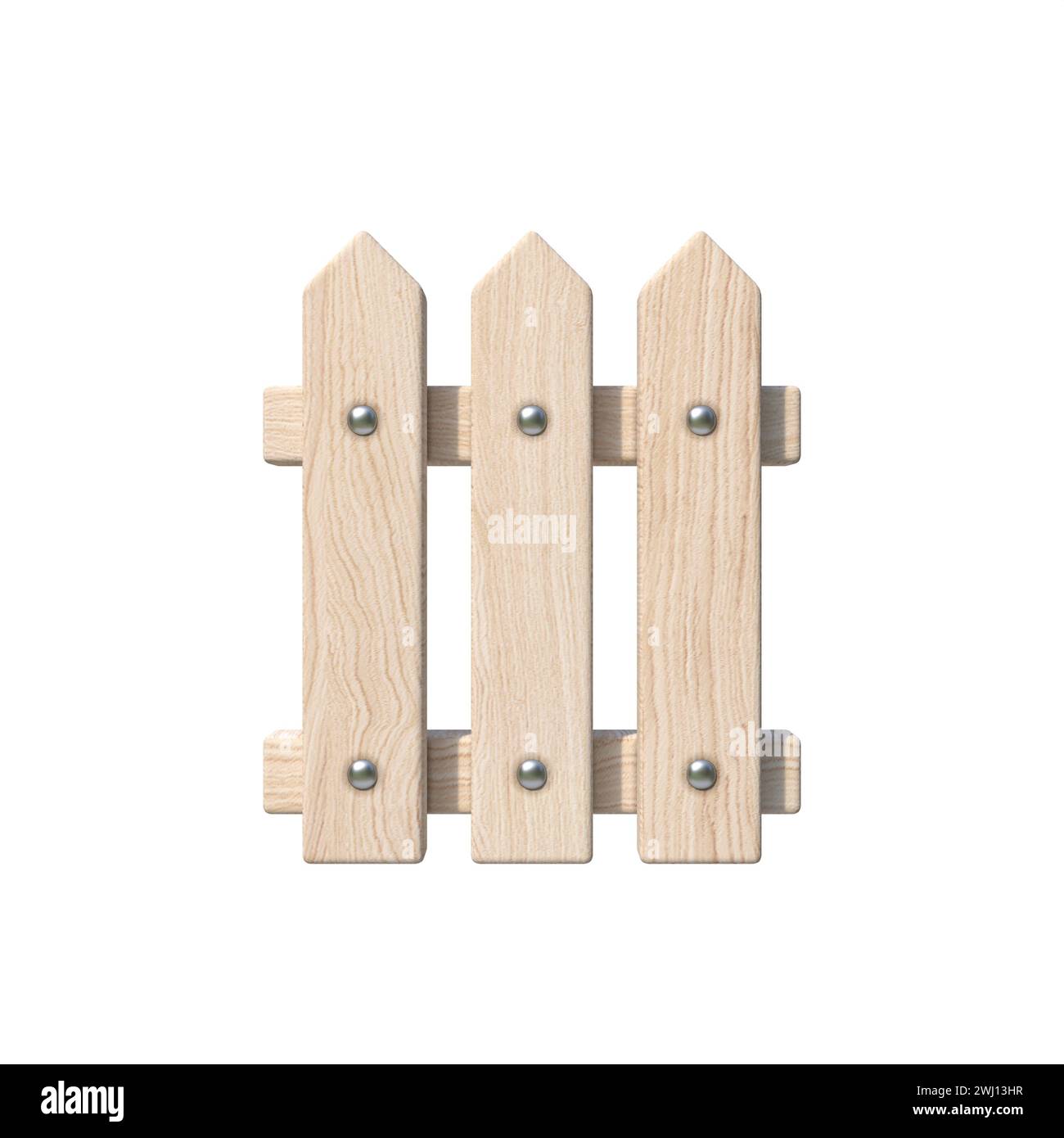 Yard fence icon isolated Cut Out Stock Images & Pictures - Alamy