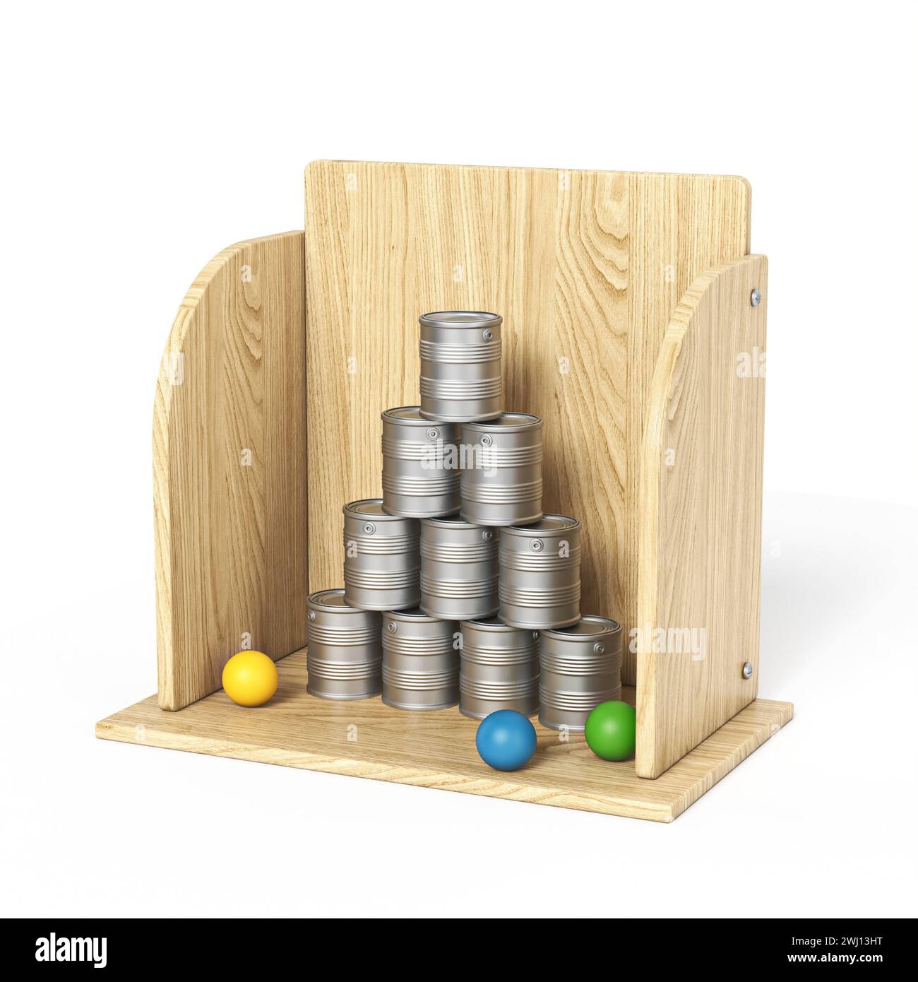 Ball pyramid game Cut Out Stock Images & Pictures - Alamy