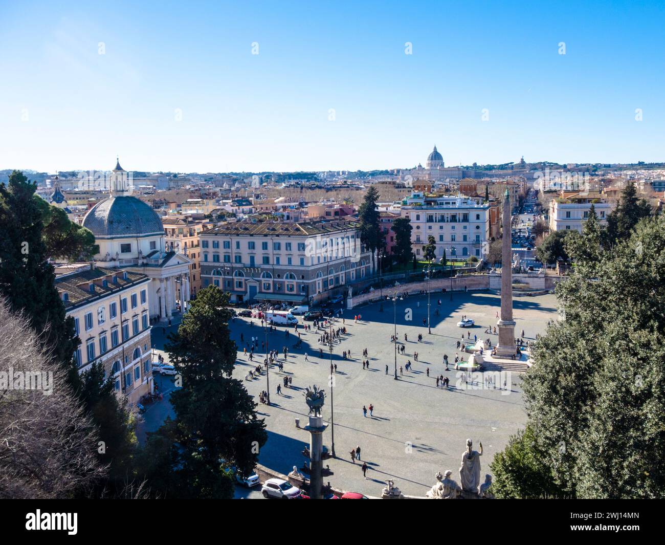 Piazza del Popolo (Rome/Italy Stock Photo - Alamy