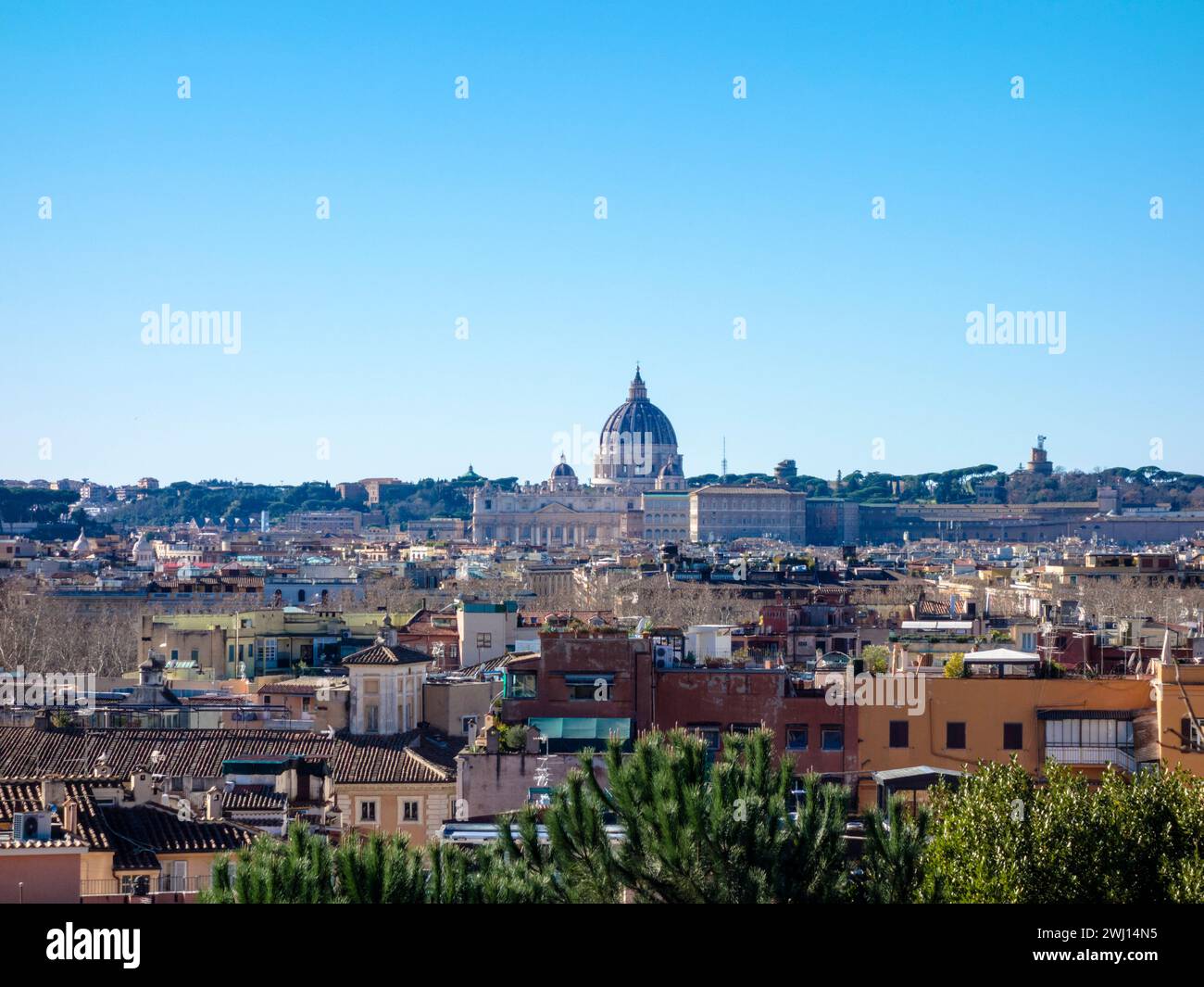 Rome cityscape with Vatican Stock Photo - Alamy