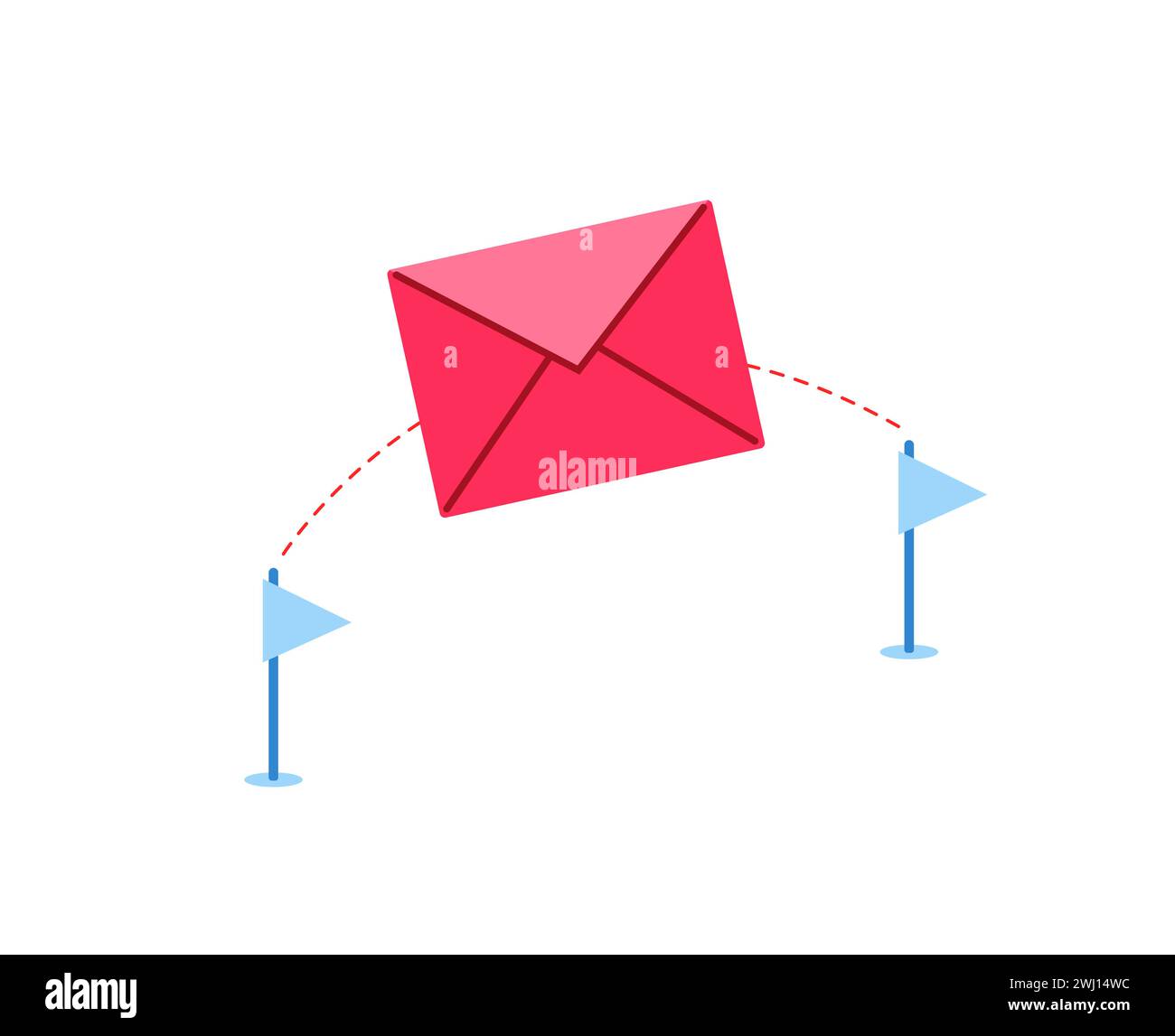 Delivery of mail from point to point. Registered letter from client to ...