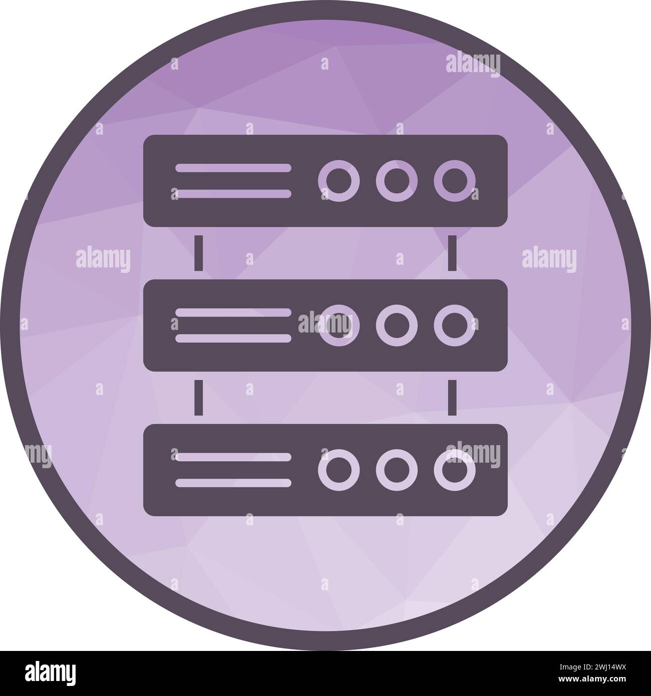 Multiple Servers icon vector image Stock Vector Image & Art - Alamy