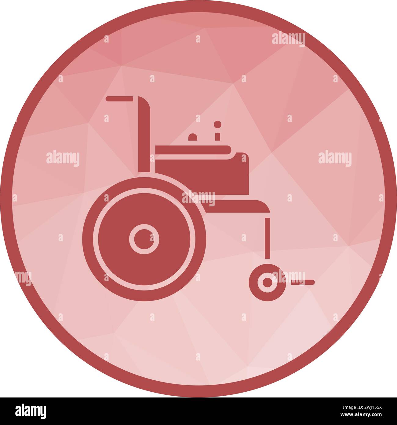 Motorized Wheelchair icon vector image Stock Vector Image & Art - Alamy