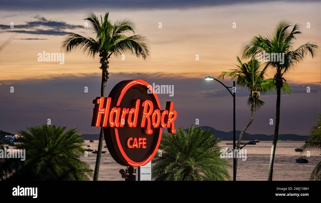 Hard rock cafe and hotel on the beach road Stock Photo - Alamy