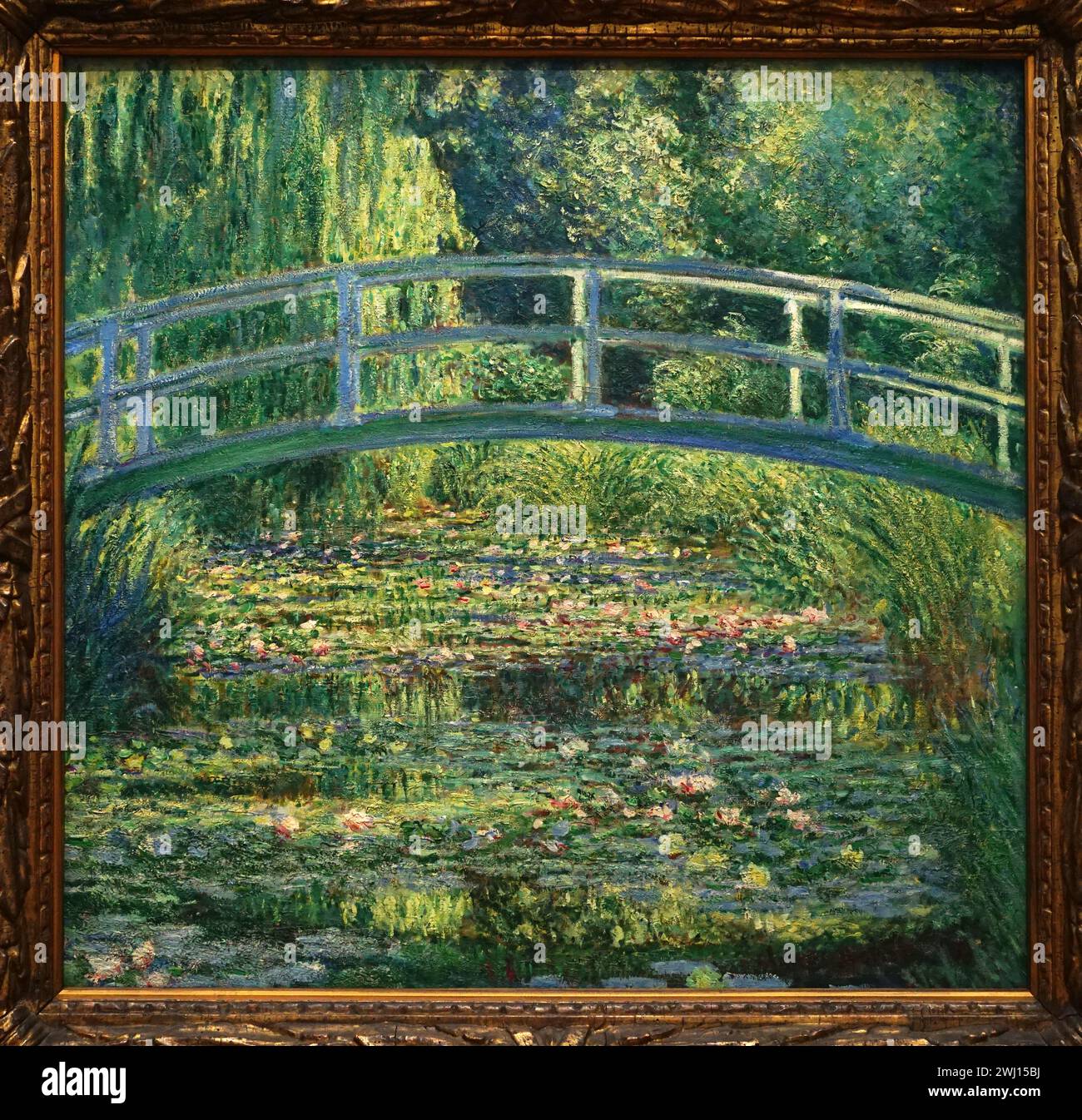 The Water-lily pond (1899) by Claude Monet (1840-1926).France.French ...