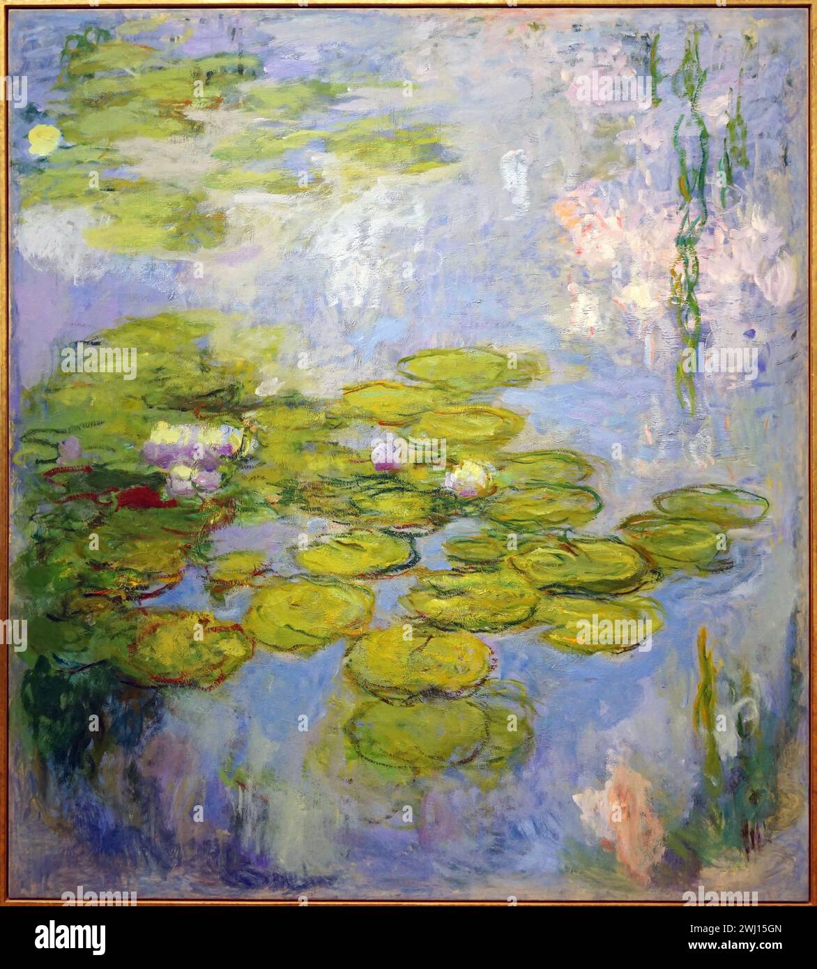 Claude monet water lilies impressionist painting hi-res stock ...