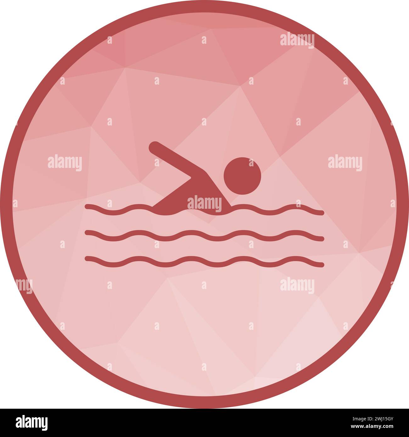 Swimmer swimming freestyle illustration hi-res stock photography and ...