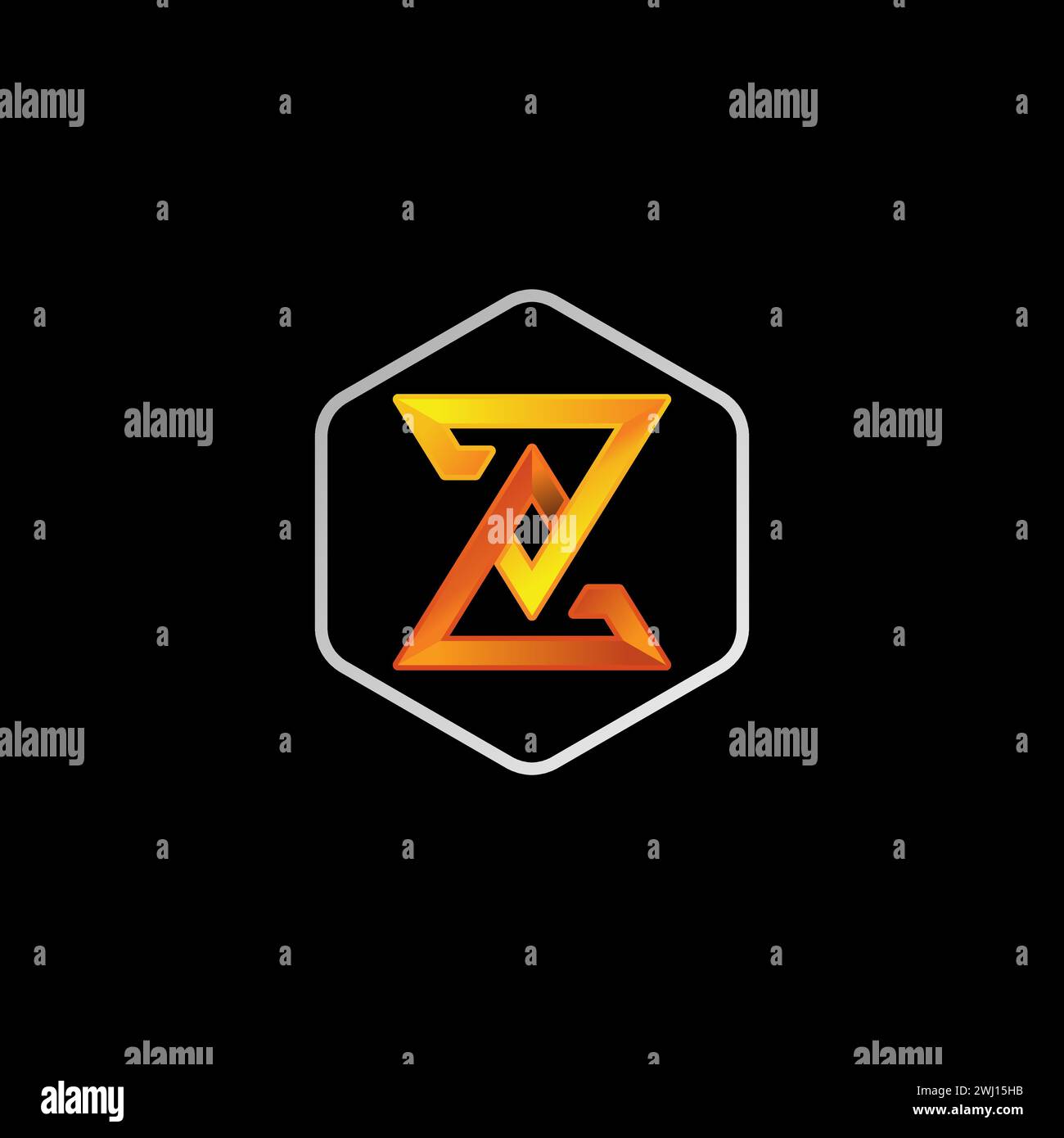Logo design graphic concept creative premium vector stock sign initial ...