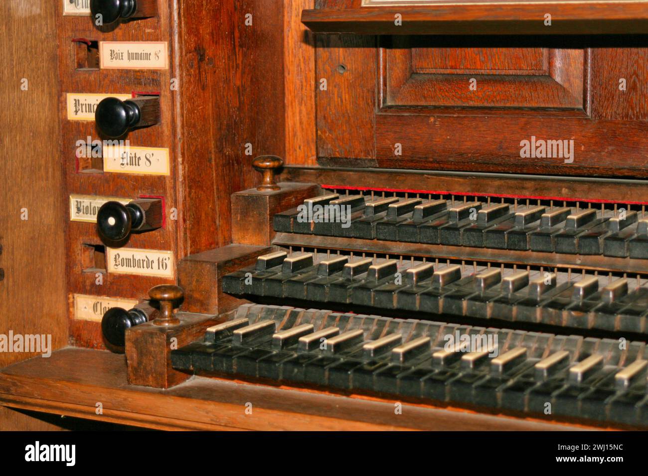 Organ in the Protestant Church of St. Thomas in Strasbourg Stock Photo ...