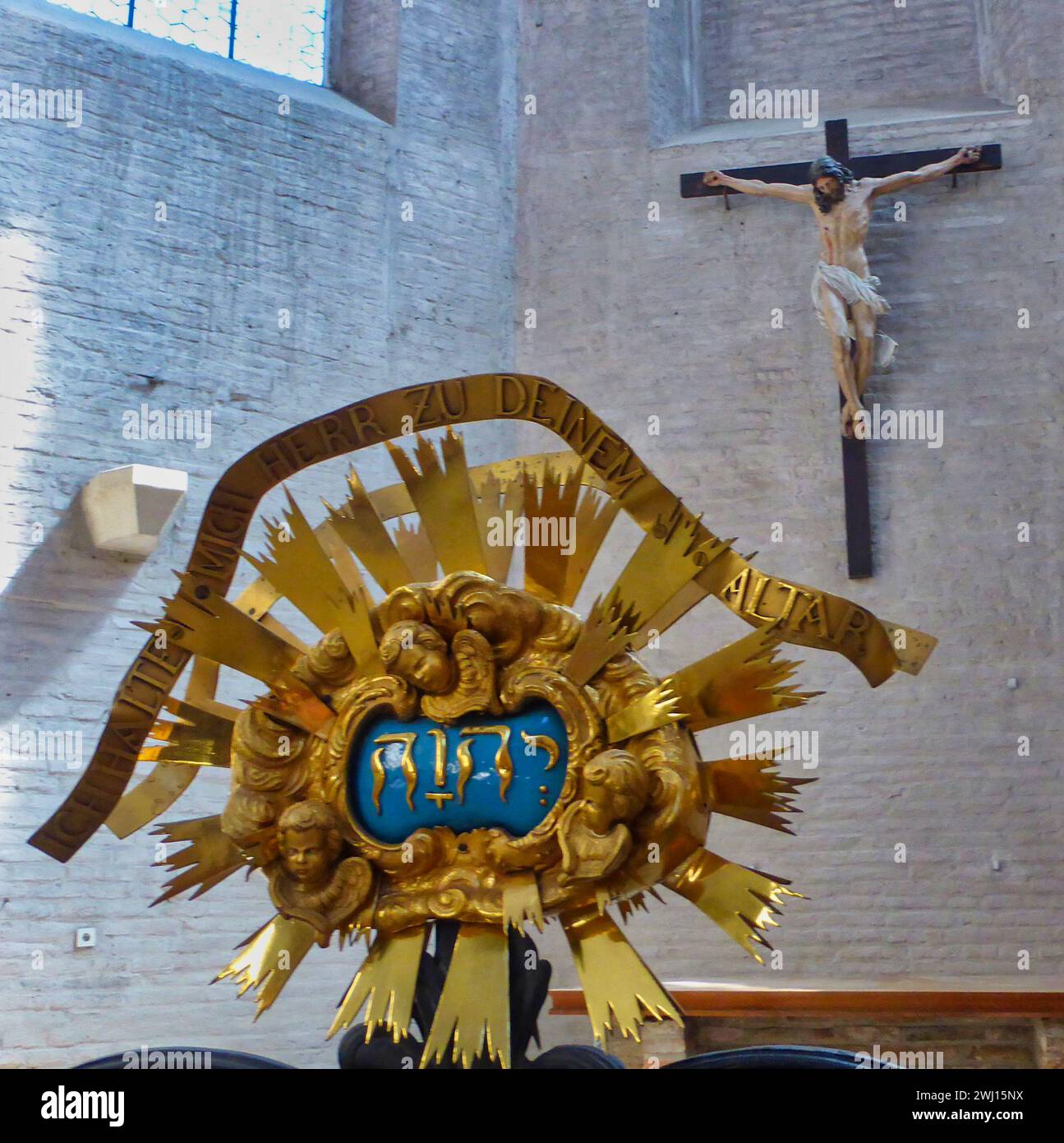 Tetragram JHWH in the Evang. BarfÃ¼ÃŸerkriche Augsburg Stock Photo - Alamy