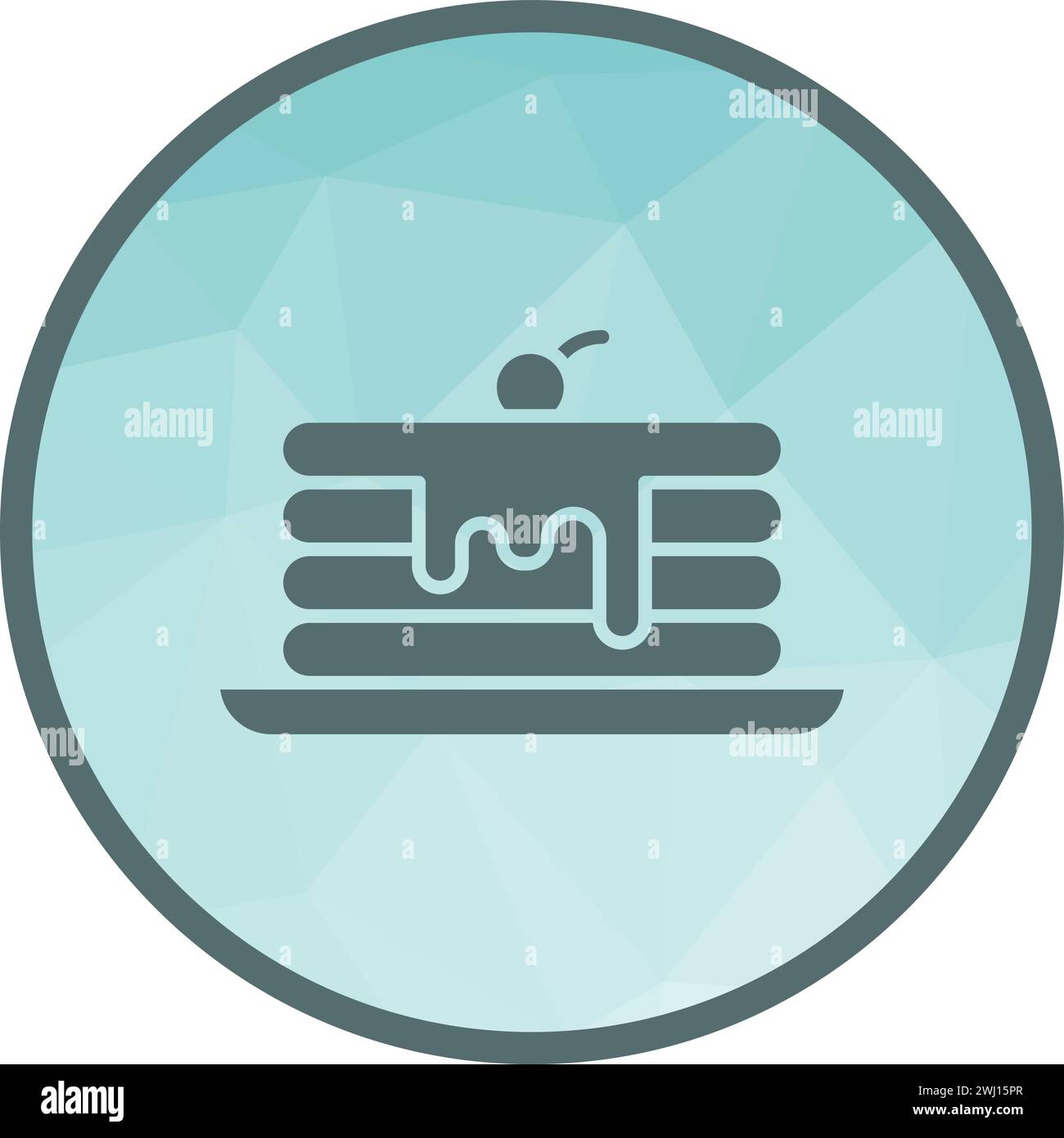 Pancakes icon outline vector Stock Vector Images - Alamy