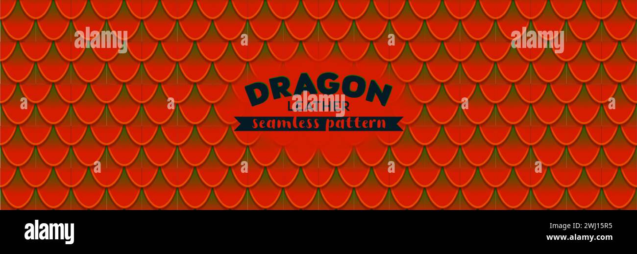 Seamless red dragon scale pattern hi-res stock photography and images ...