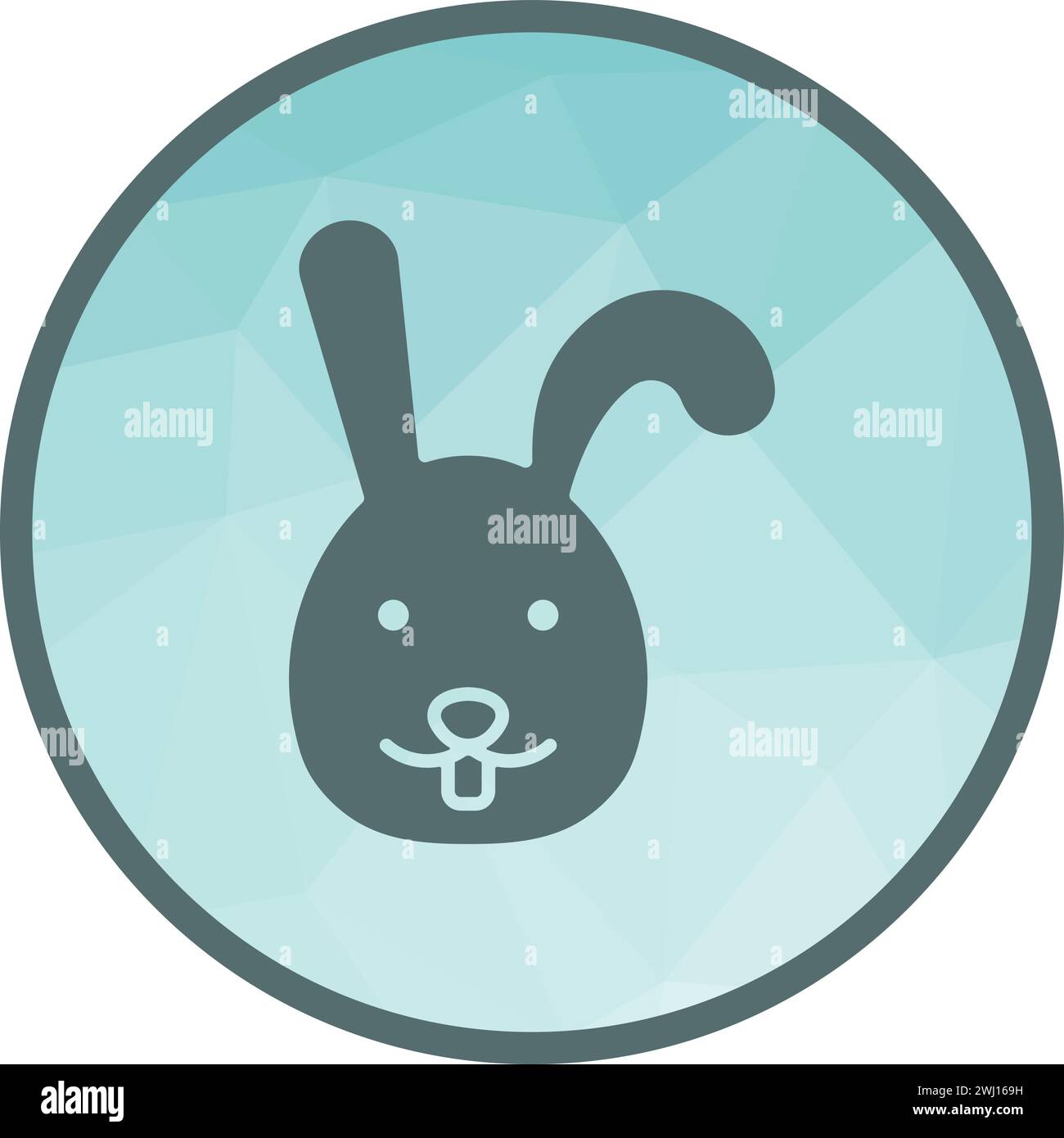 Rabbit Face icon vector image Stock Vector Image & Art - Alamy
