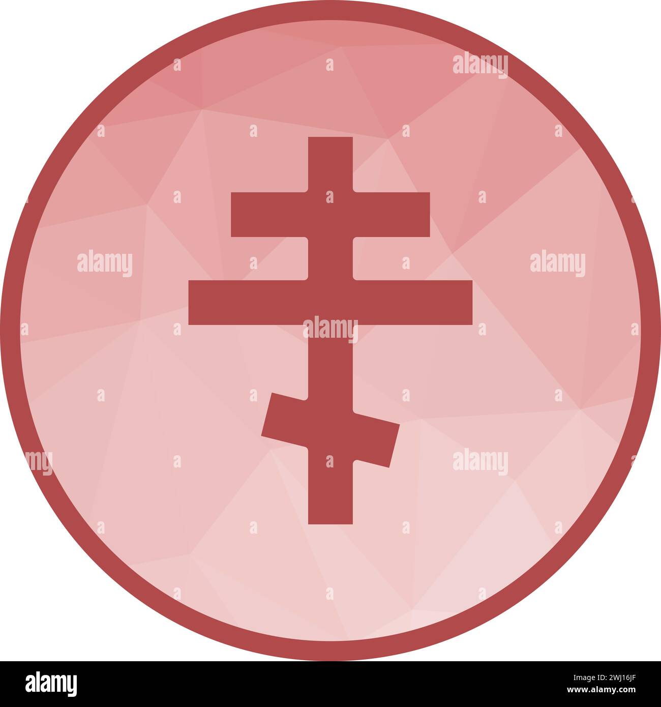 Orthodox Cross icon vector image Stock Vector Image & Art - Alamy