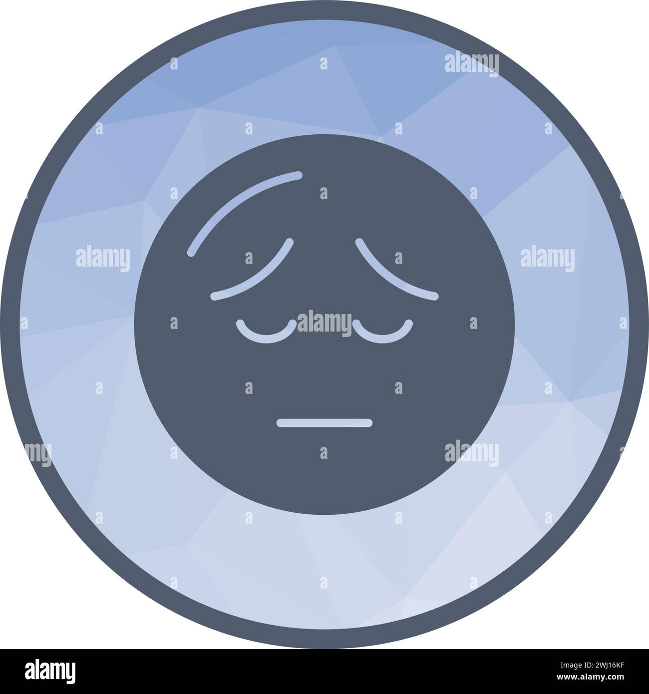 Pensive Face icon vector image Stock Vector Image & Art - Alamy