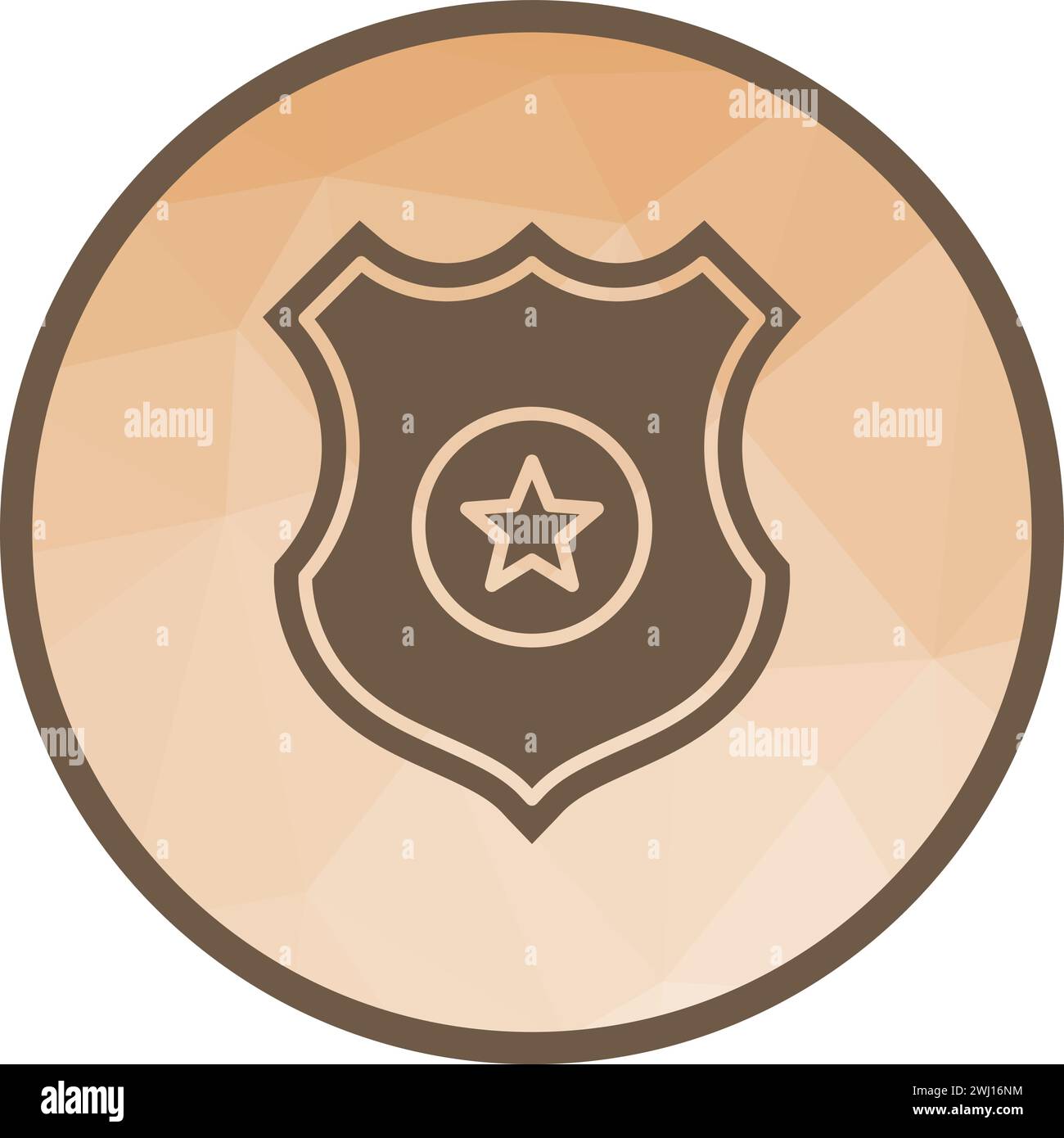 Police Badge icon vector image Stock Vector Image & Art - Alamy