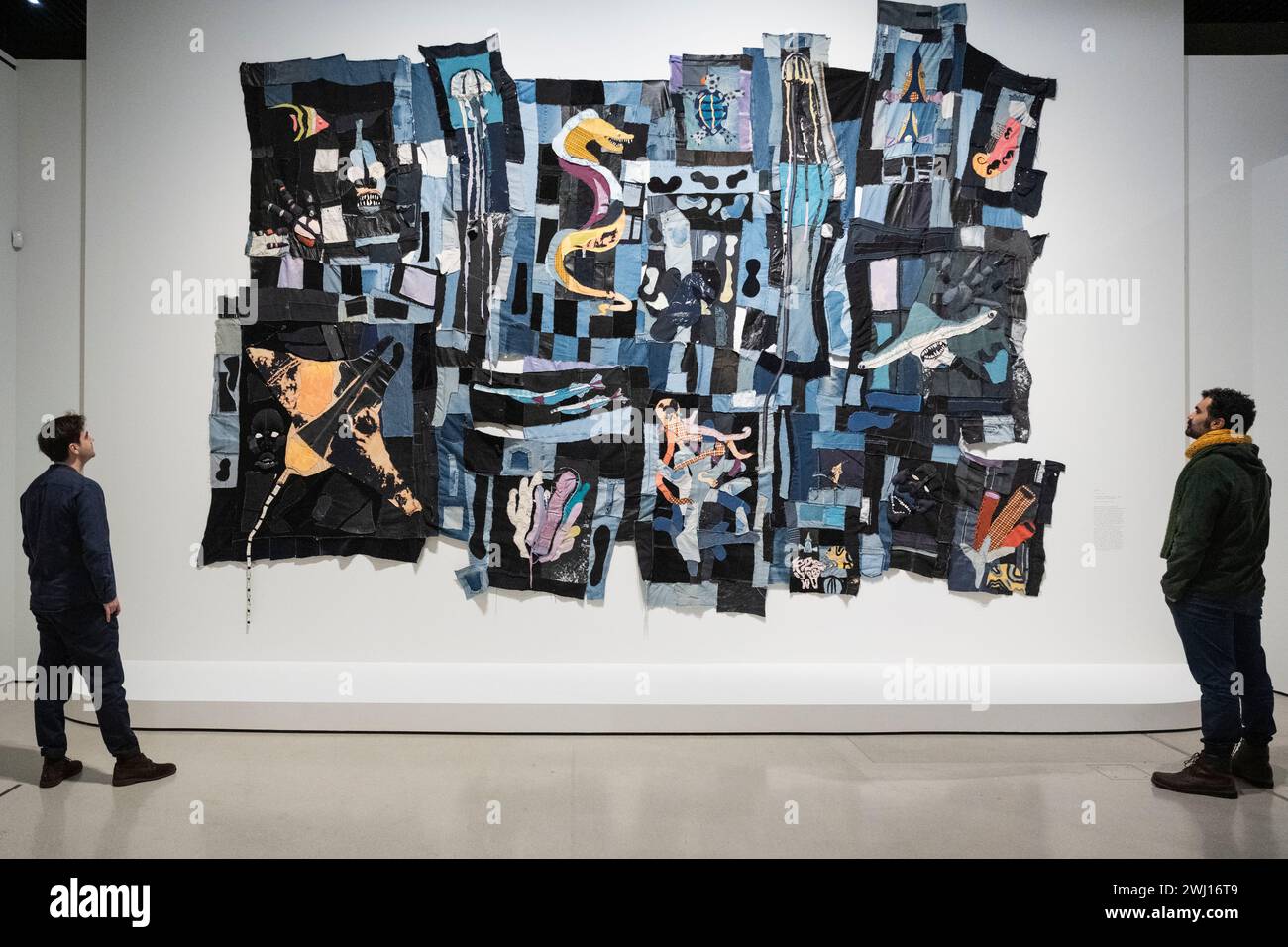 London, UK. 12 February 2024. Visitors view 'The Coral Reef ...