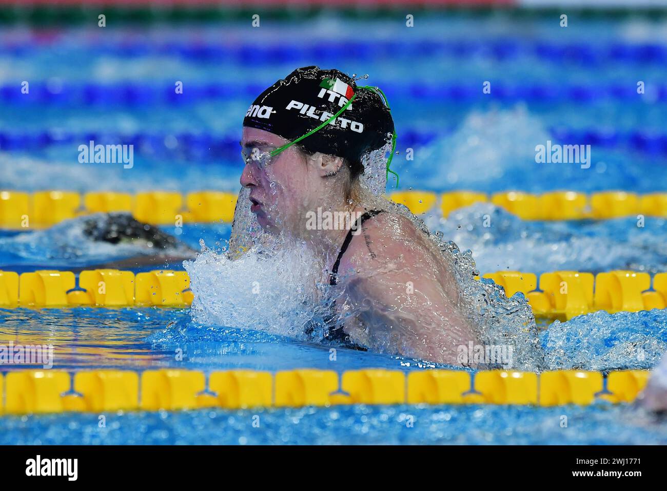 Doha, Qat. 12th Feb, 2024. Benedetta Pilato from Italy in action during ...