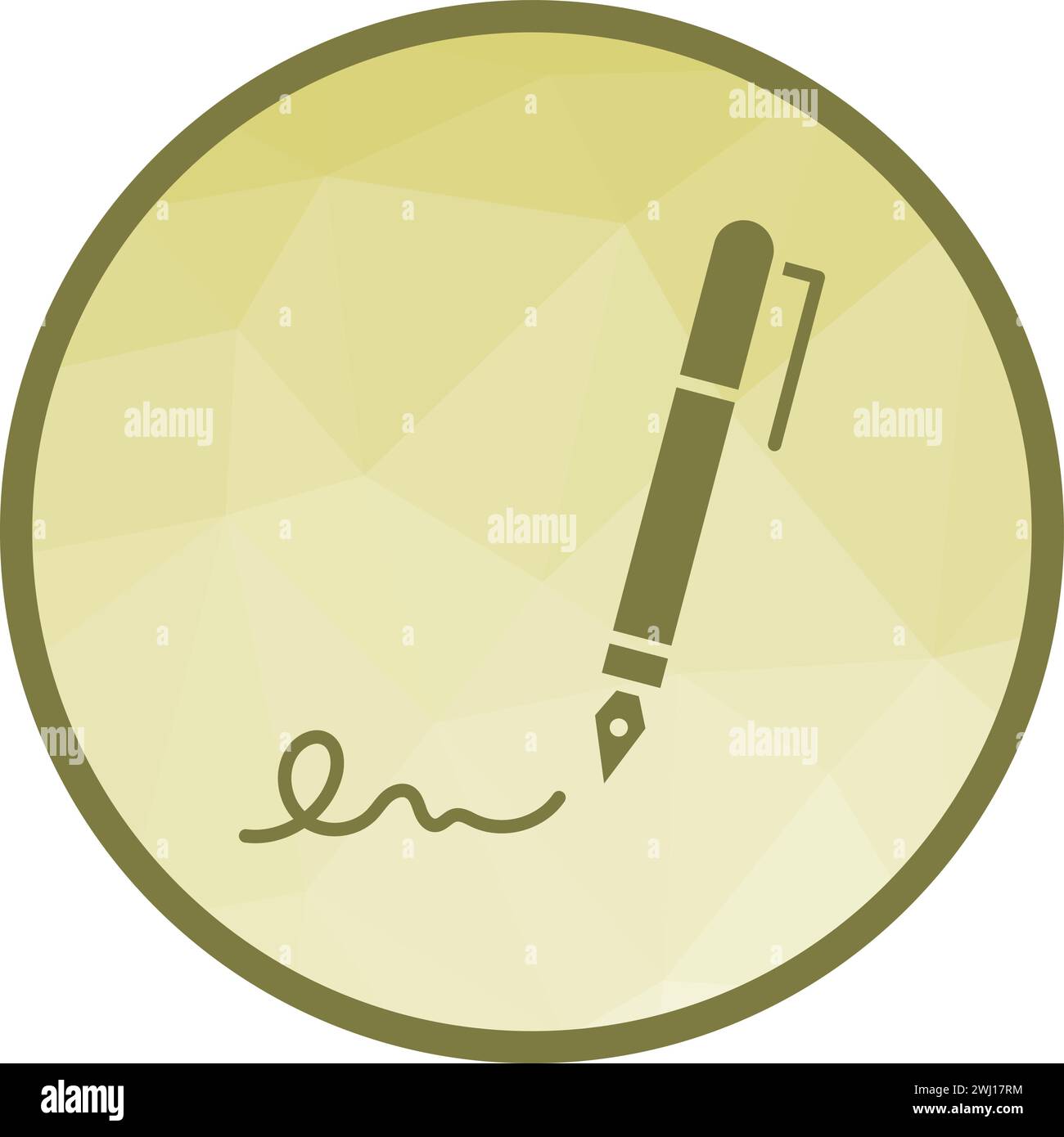 Signatures icon vector image Stock Vector Image & Art - Alamy