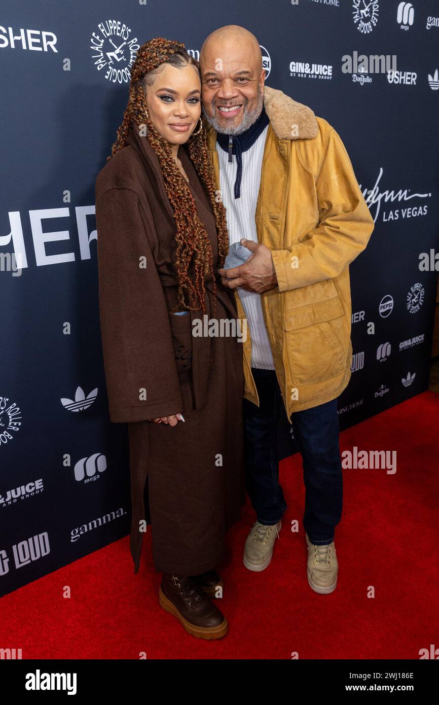 Andra Day and her father Joseph attend Flipper’s Roller Boogie Palace ...