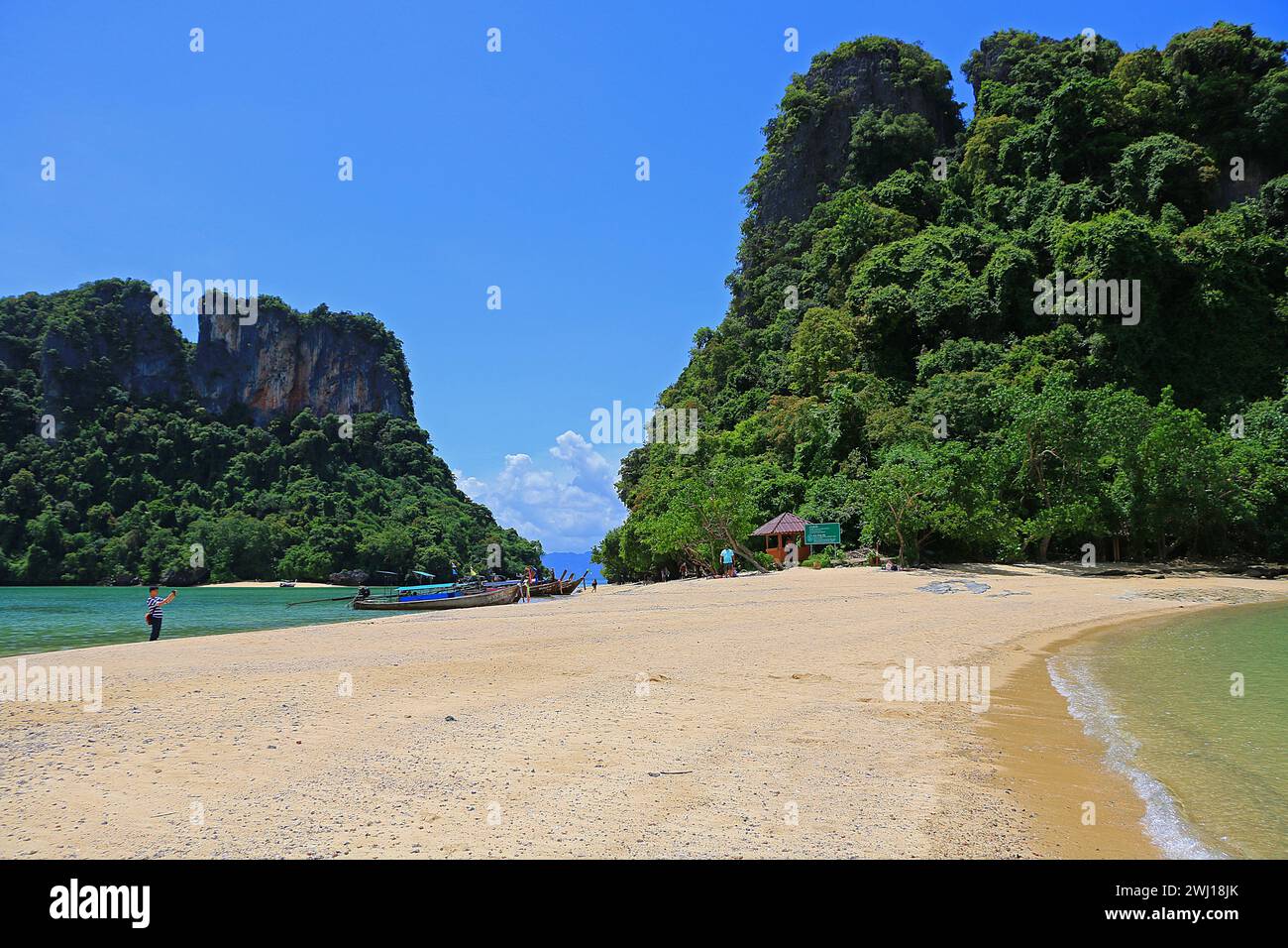 Koh Pak Bia island, Thailand. Beautiful view of the tropical beach ...