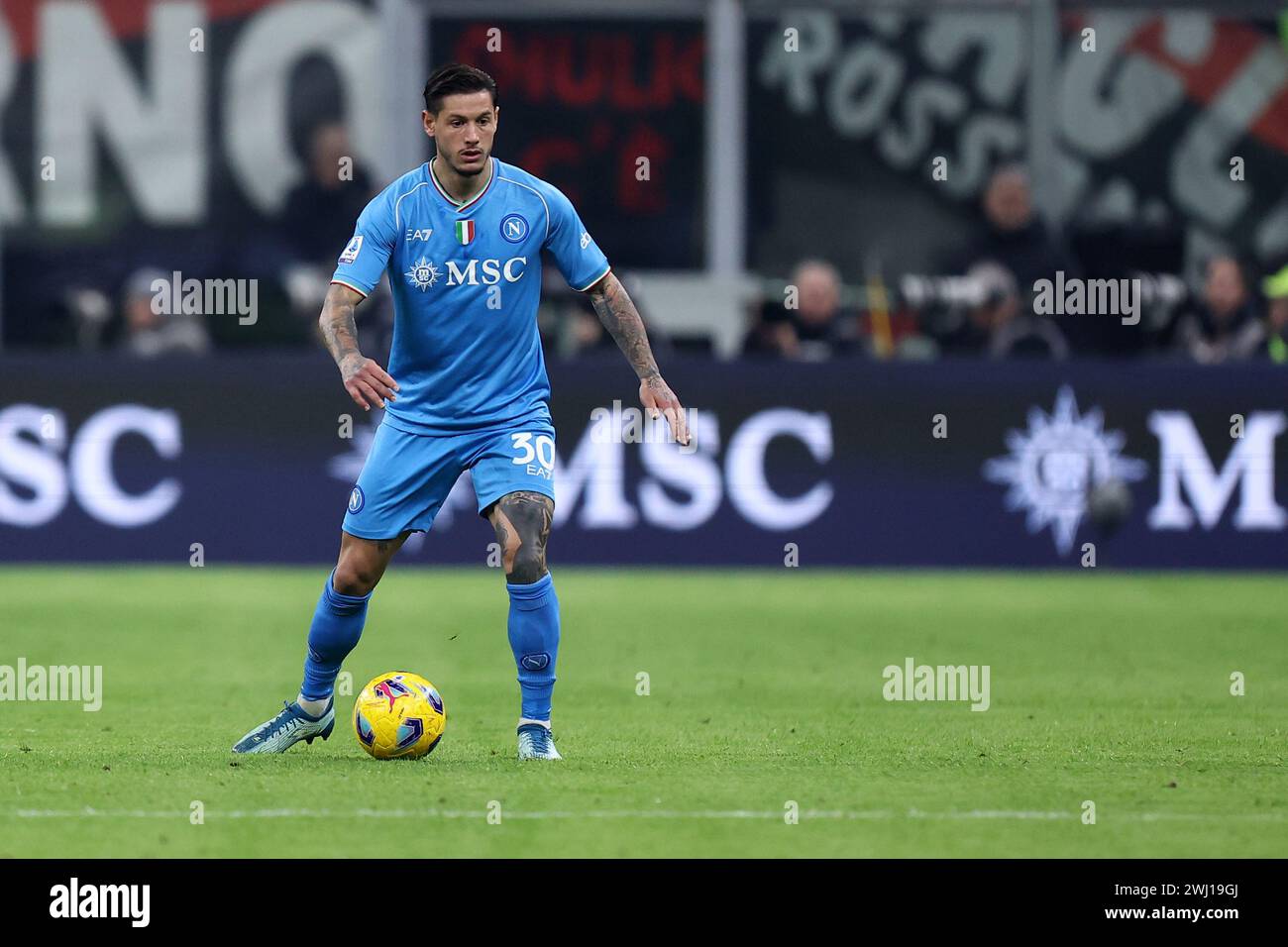 Milano, Italy. 11th Feb, 2024. Pasquale Mazzocchi of Ssc Napoli in ...