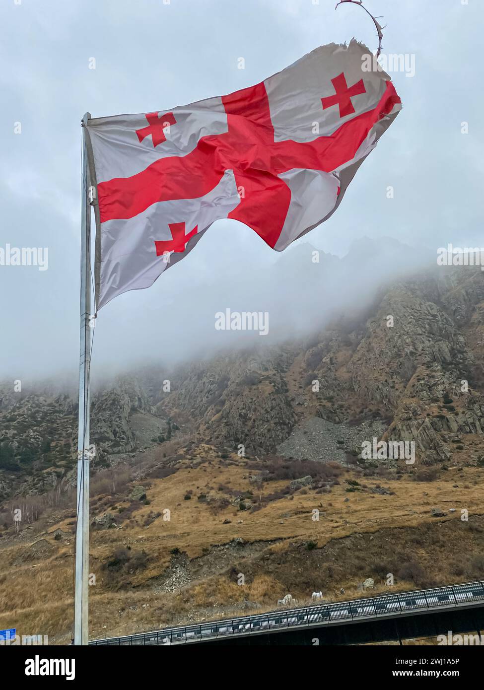 Georgia flag waving hi-res stock photography and images - Alamy