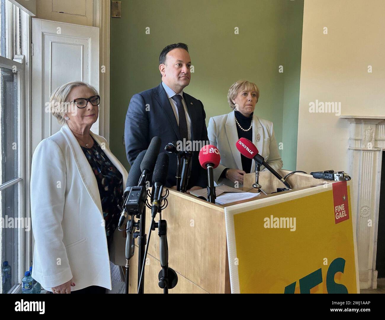 (left-right) Frances Fitzgerald MEP, Taoiseach Leo Varadkar and ...