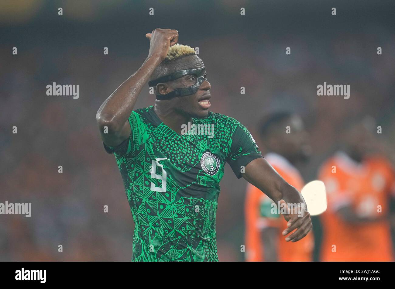 February 11 2024: Victor James Osimhen (Nigeria) gestures during a ...