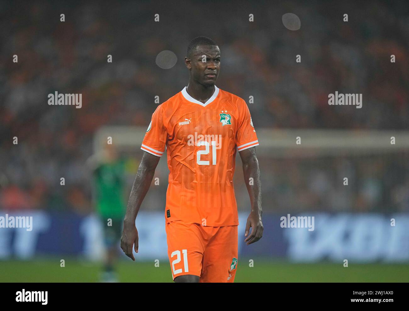 February 11 2024: Obite Evan Ndicka (Ivory Coast) looks on during a ...