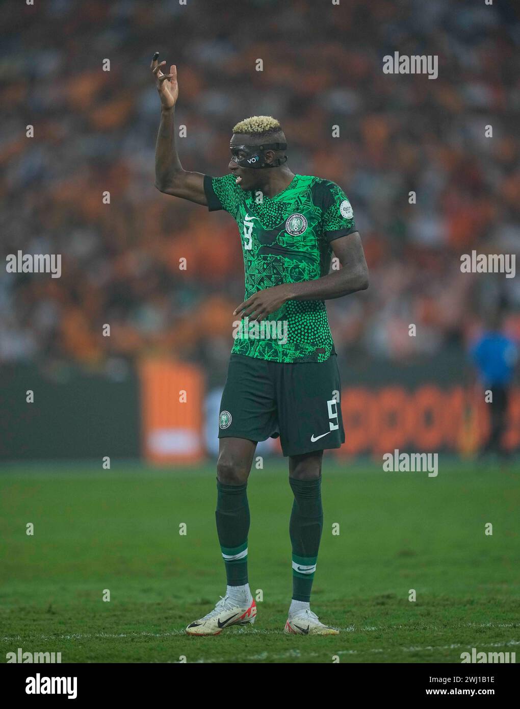 February 11 2024: Victor James Osimhen (Nigeria) gestures during a ...
