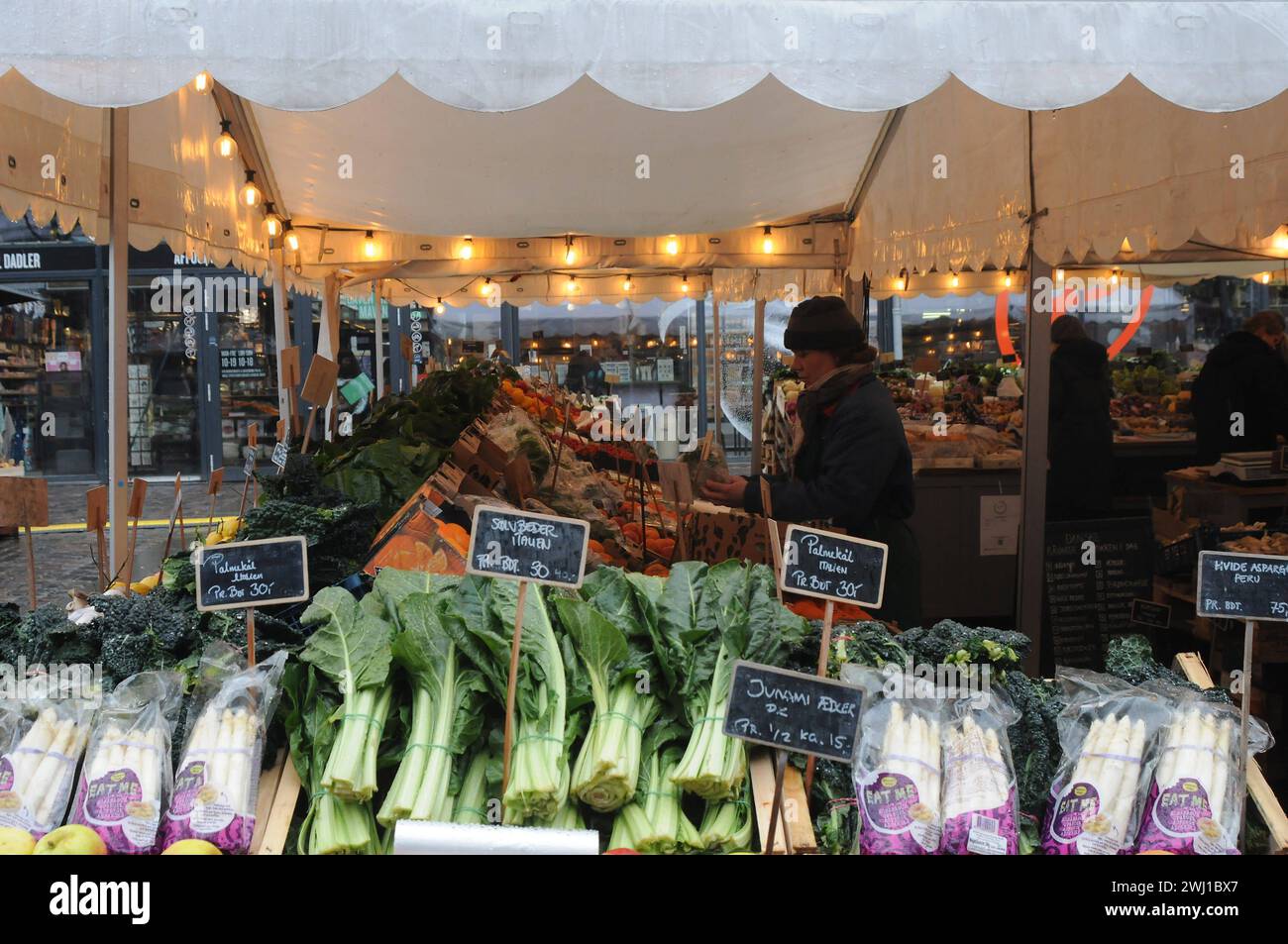 Copenhagen, Denmark/12 February 2024/farmer market or Fruit & vegetable ...