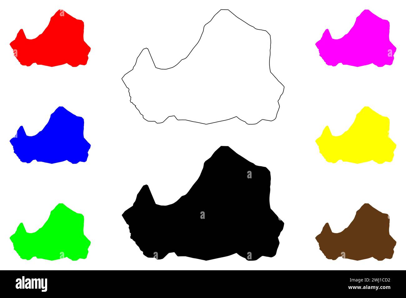 Mocamedes city (Republic of Angola) map vector illustration, scribble ...