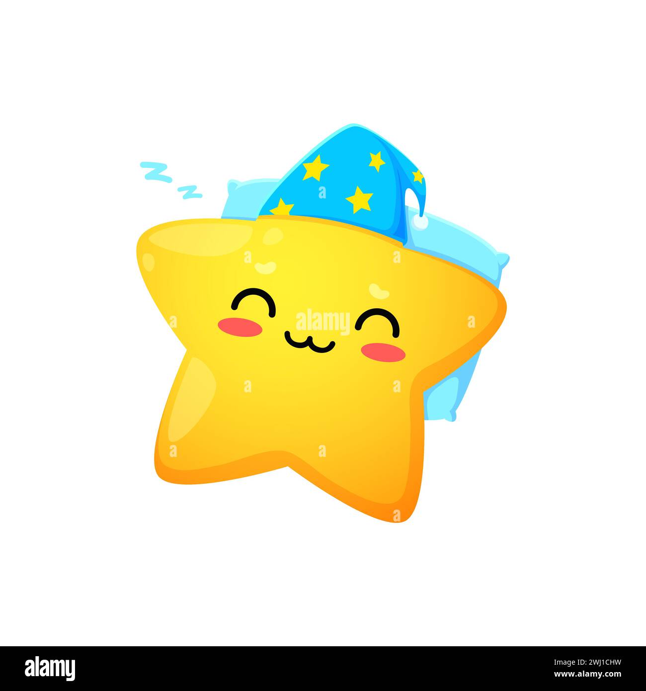 Cartoon cute cheerful kawaii star and happy twinkle character ...