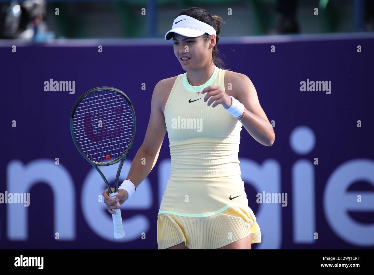 Doha, Qatar. 12th Feb, 2024. DOHA, QATAR - FEBRUARY 12: Emma Raducanu ...