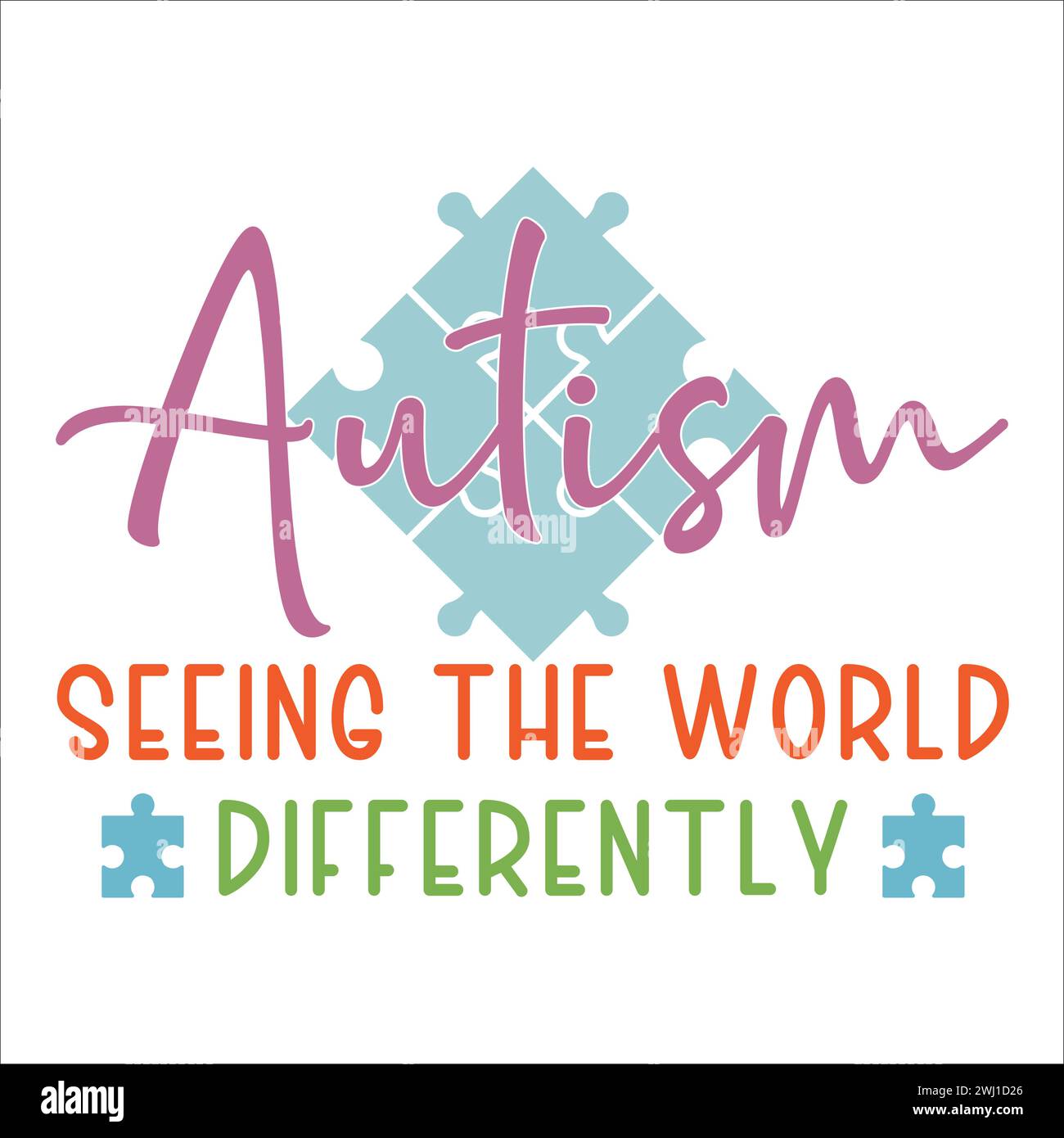 Autism Awareness T-Shirt Design Stock Vector Image & Art - Alamy