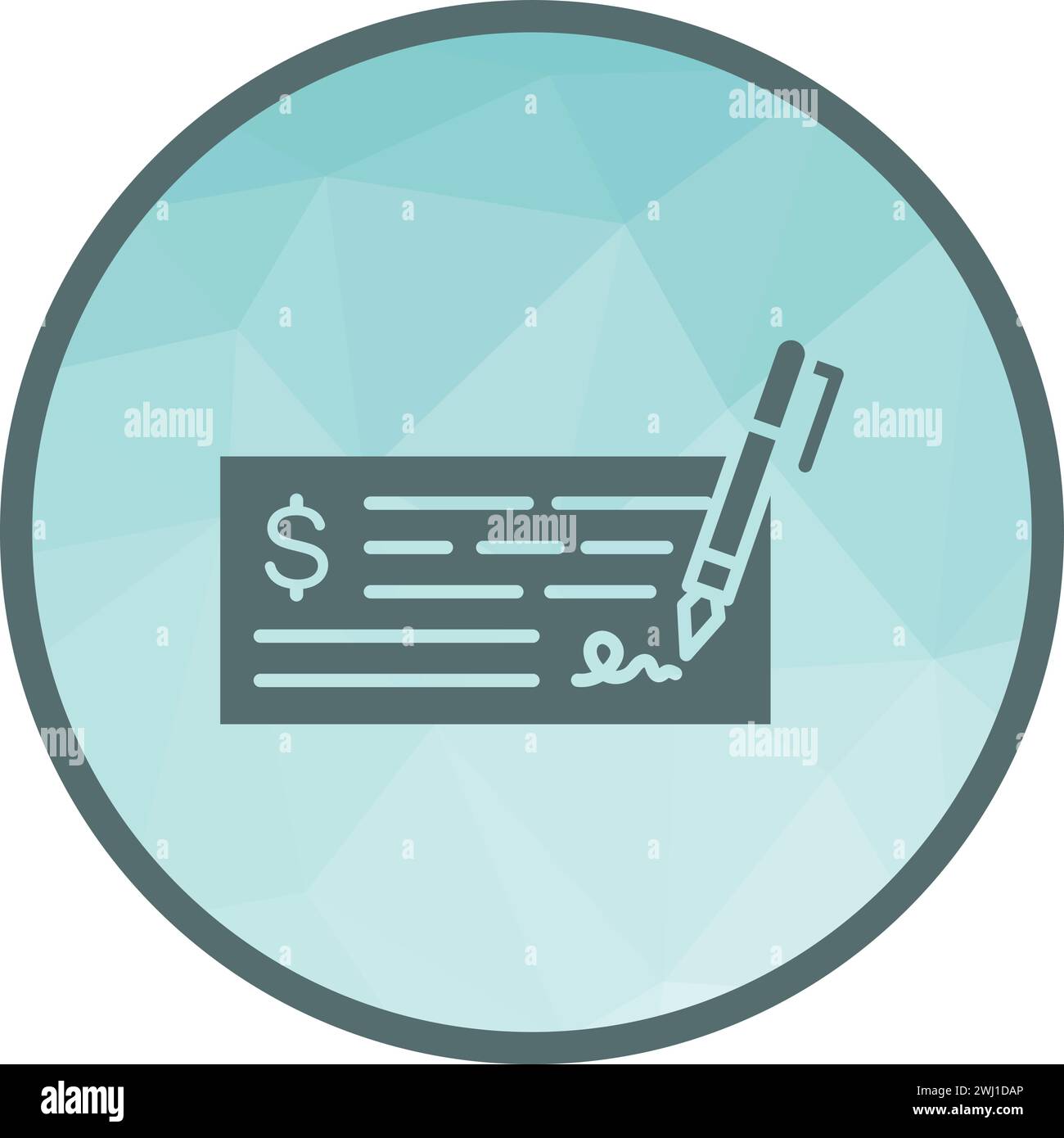 Write Cheque icon vector image Stock Vector Image & Art - Alamy