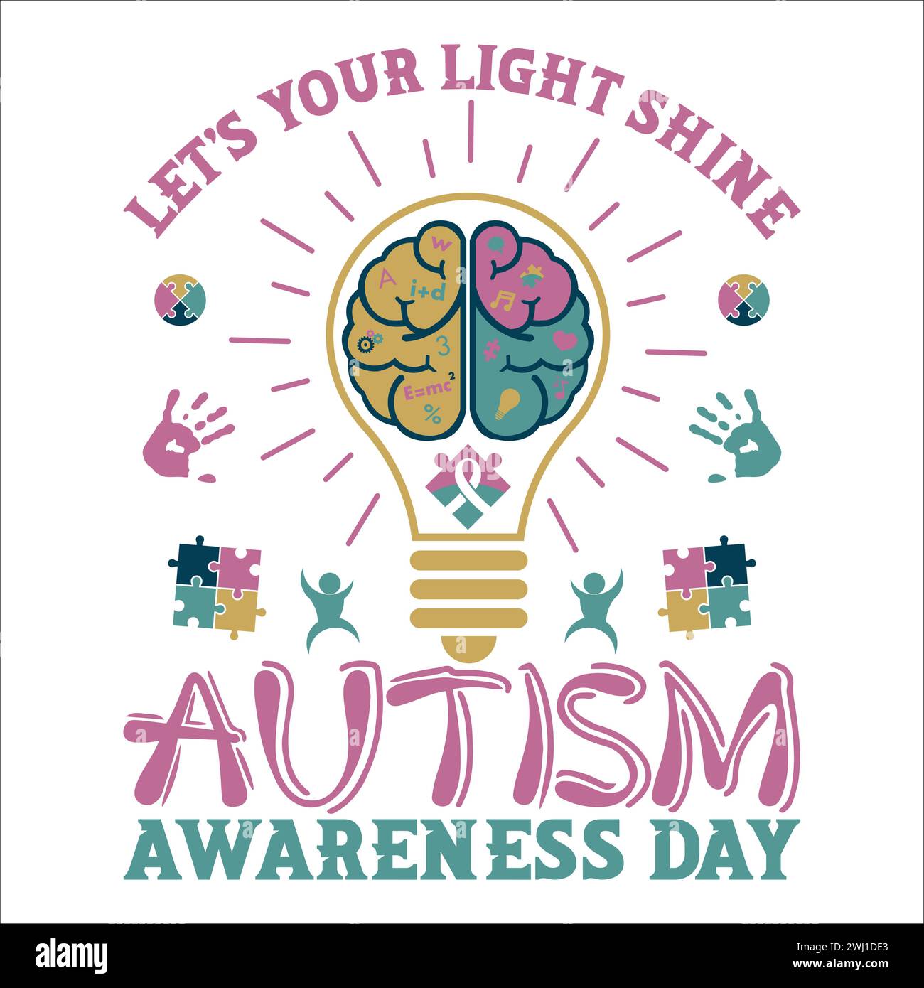 Autism Awareness T-Shirt Design Stock Vector Image & Art - Alamy