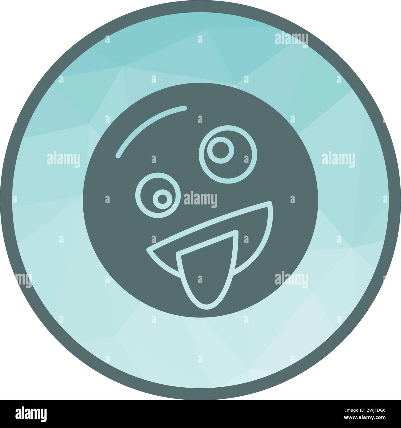 Zany Face icon vector image Stock Vector Image & Art - Alamy