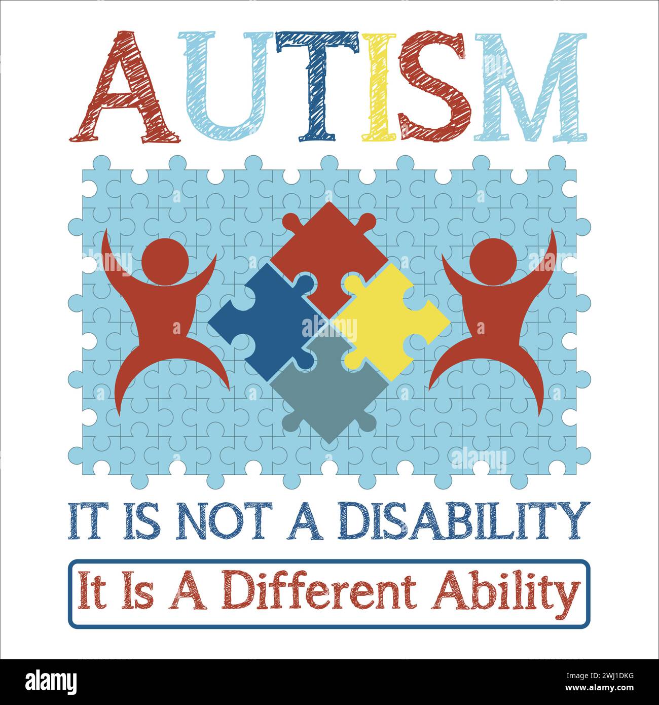 Autism Awareness T-Shirt Design Stock Vector Image & Art - Alamy