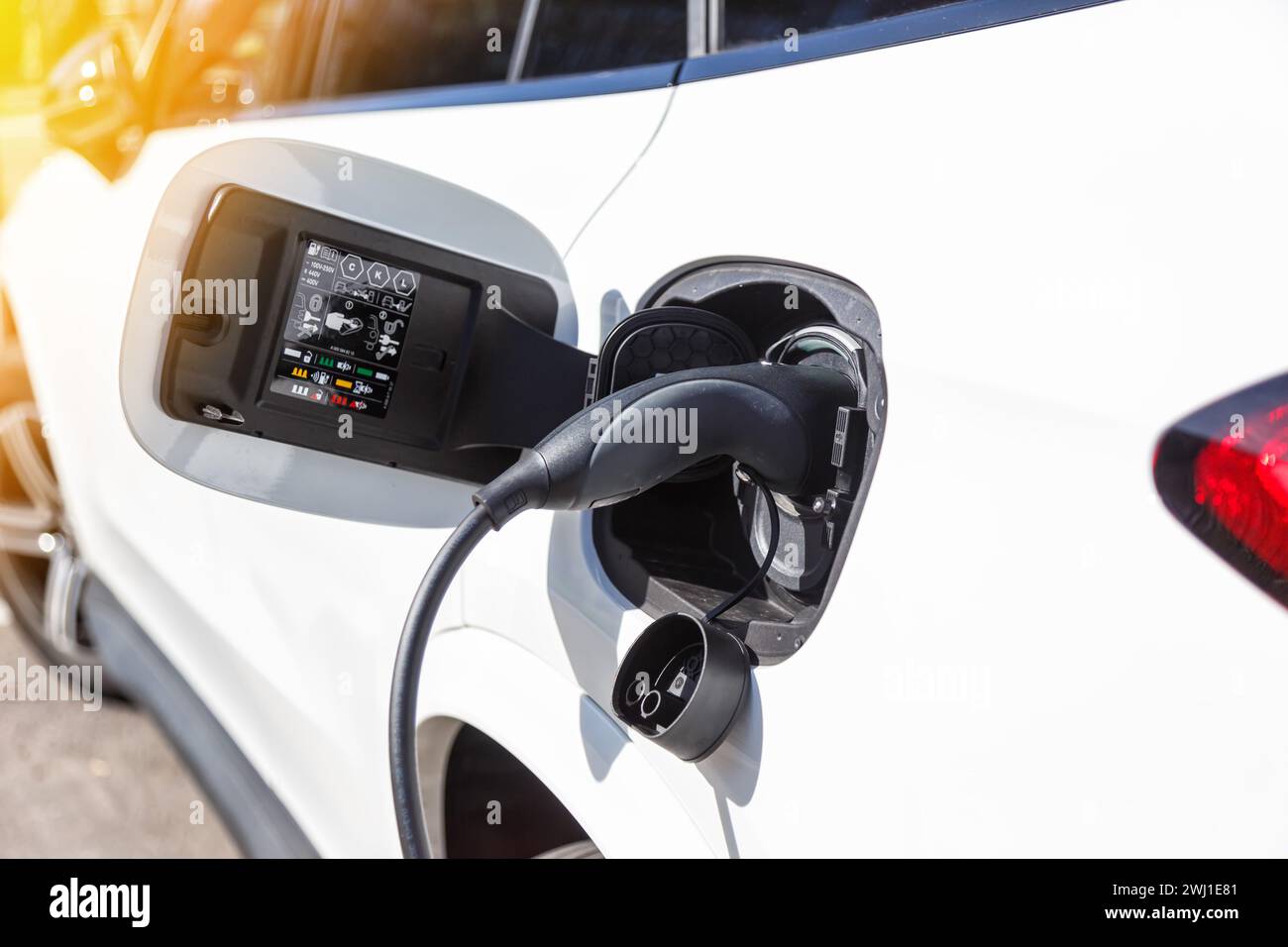 Electricity filling station hi-res stock photography and images - Alamy