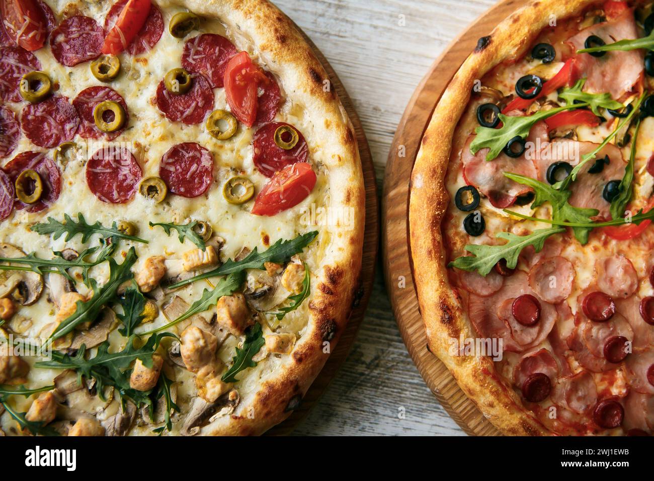 Hot pizzas hi-res stock photography and images - Alamy